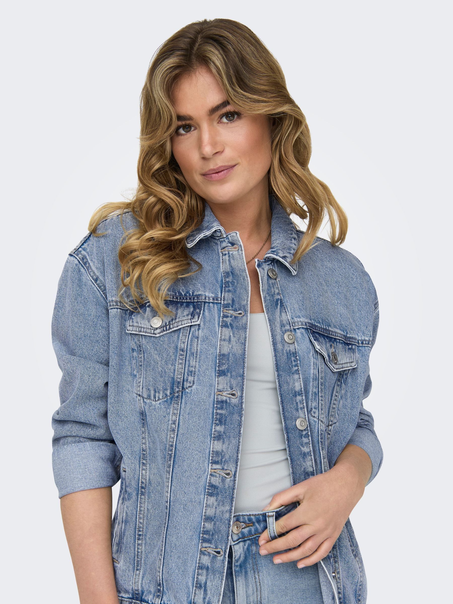 Buy ONLY Blue Oversied Denim Jacket from the Next UK online shop