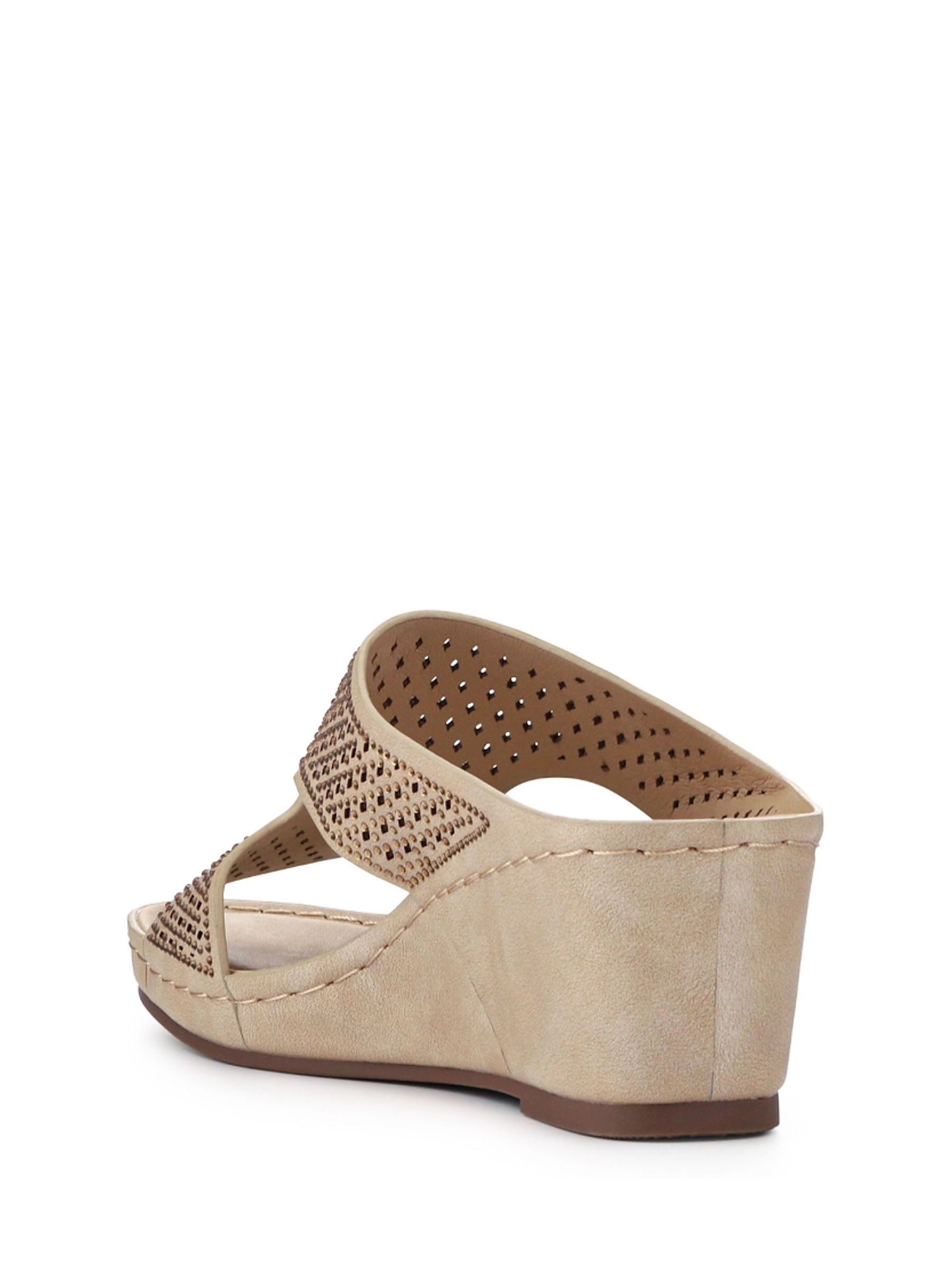 Buy Pavers Natural Tall Wedge Heel Mules from Next Australia