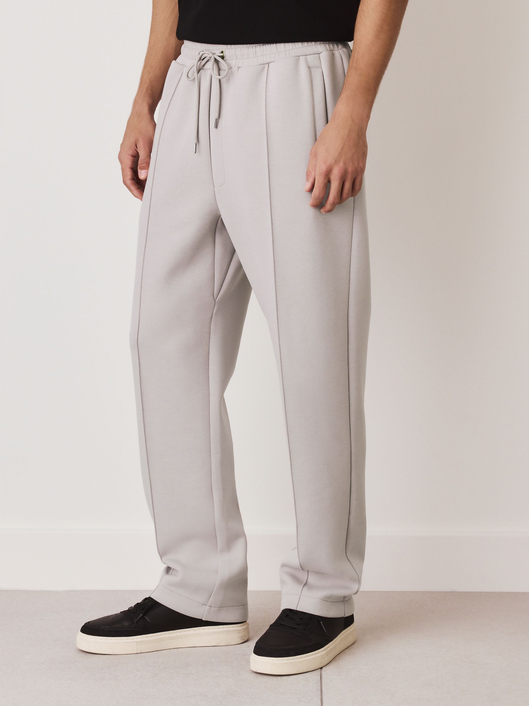 Buy Ice Grey N. Premium Soft Touch Scuba Slim Fit Open Joggers from the ...