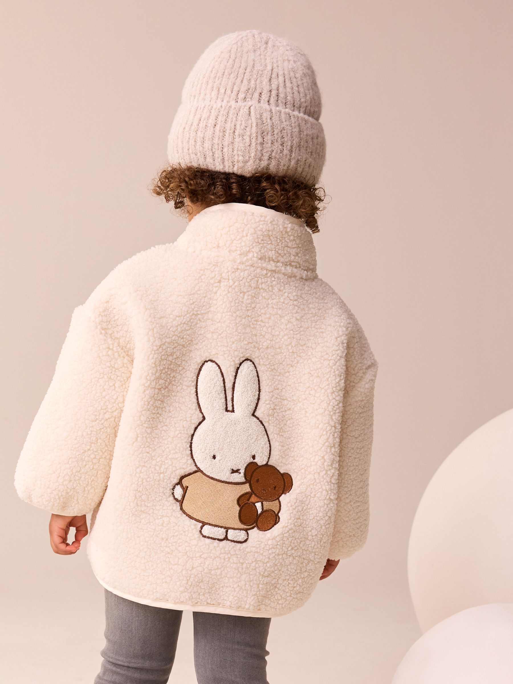 Buy Cream - Miffy Half Popper Fleece (3mths-7yrs) from Next Israel