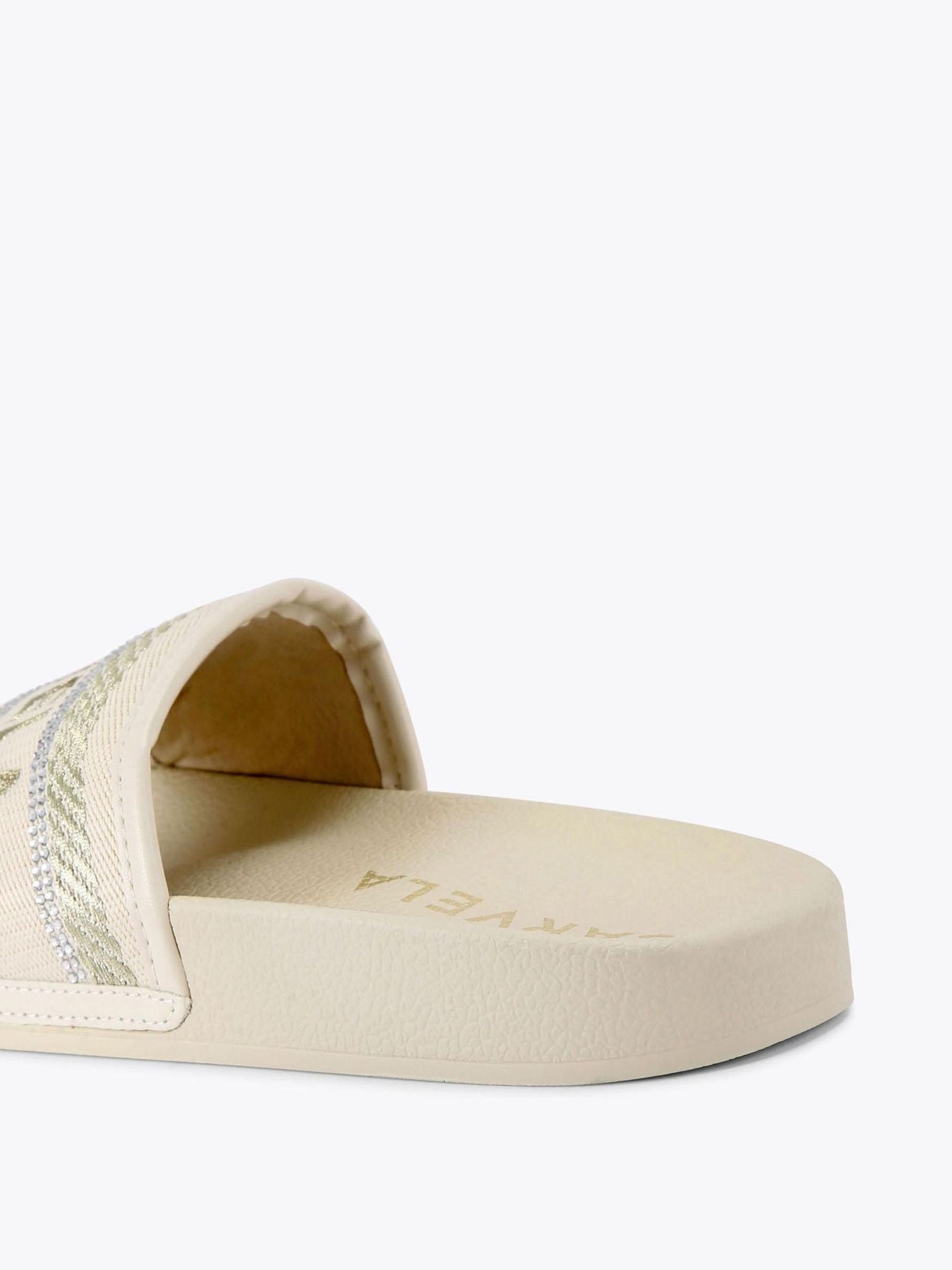 Buy Carvela Gold Glitter Sicily Slider Sandals from the Next UK online shop