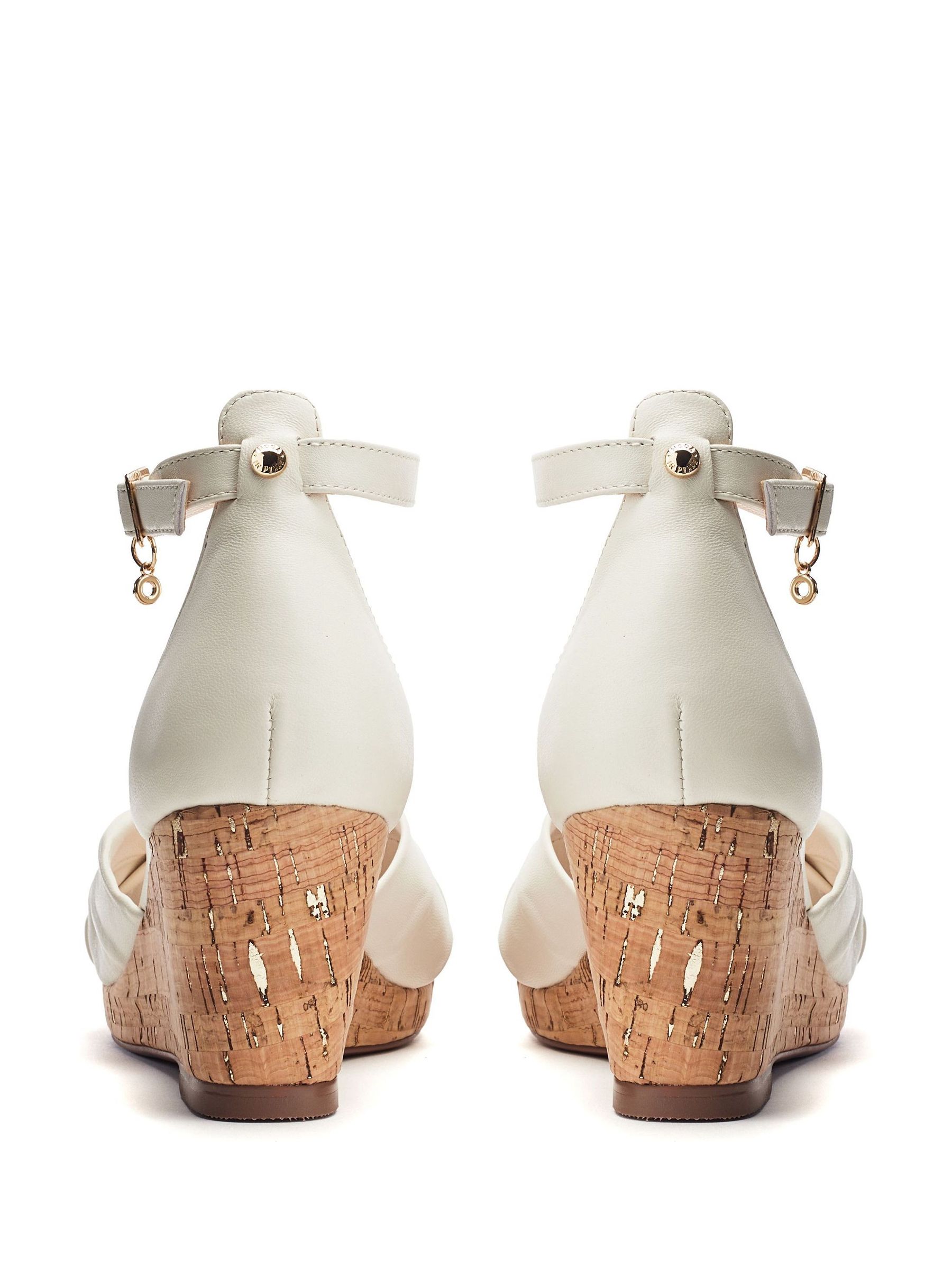 Buy Moda in Pelle White Muscari Twist Feature Wedge Sandal from Next Egypt