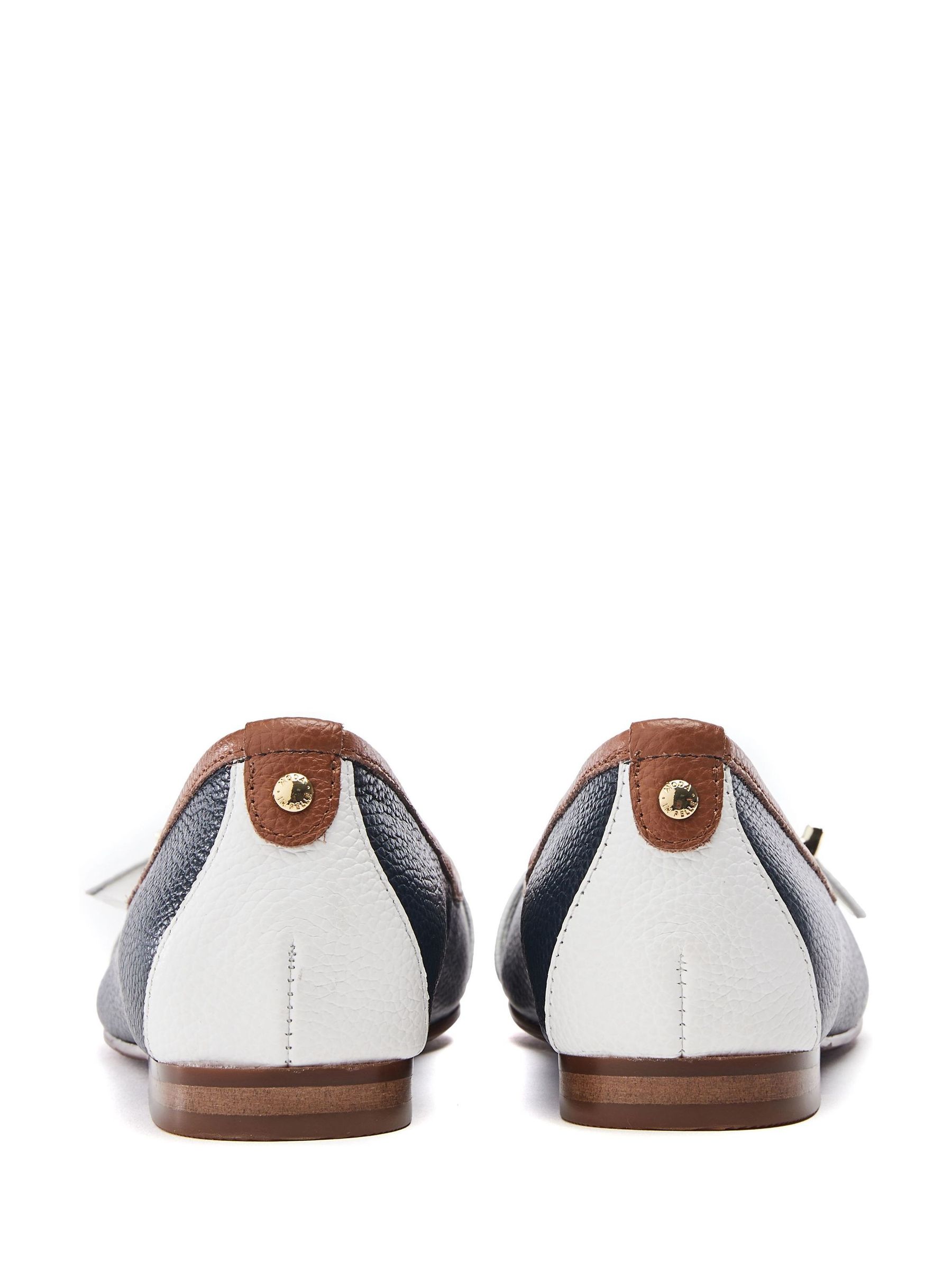 Buy Moda in Pelle Blue Frost Peep Toe Flat Shoes With Buckle from the ...