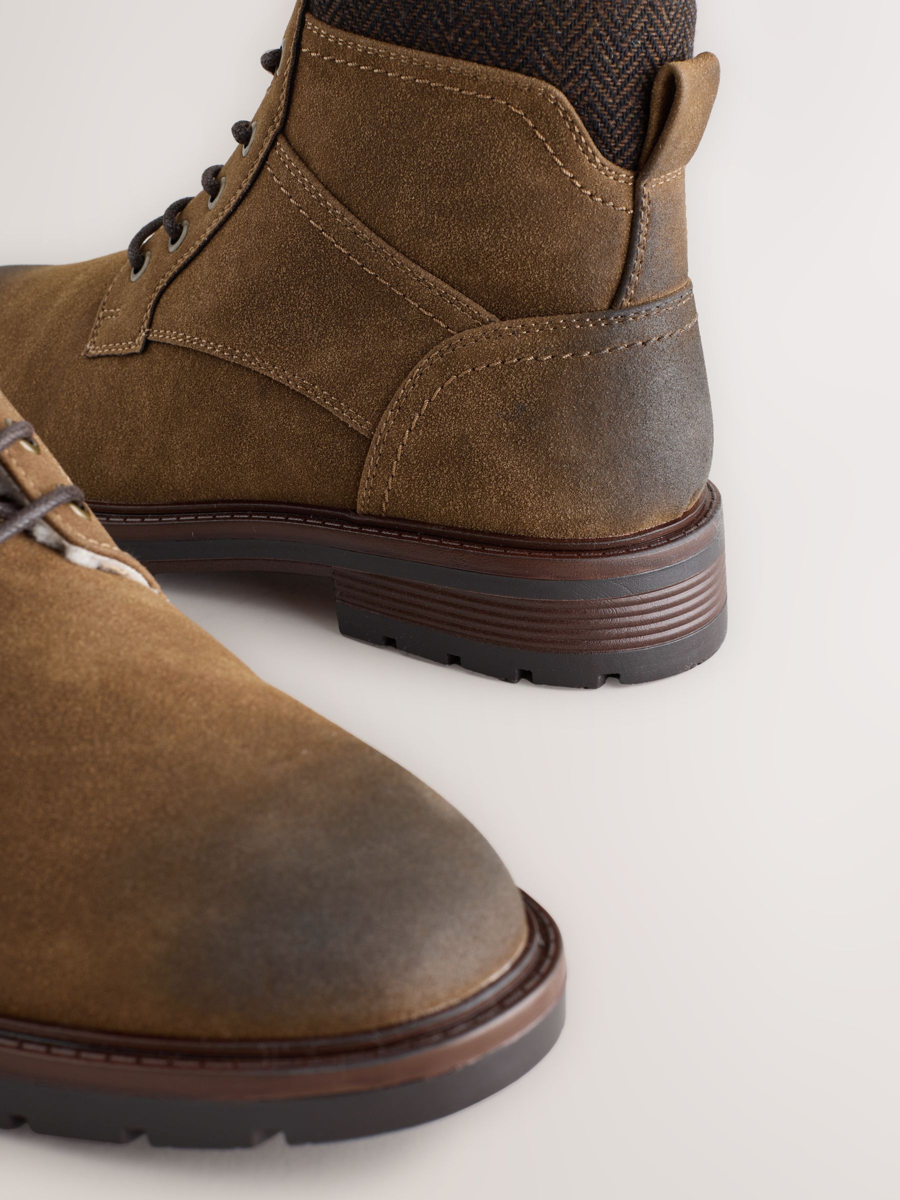 Buy Tan Brown Tall Borg Lined Zip-Up Boots from the Next UK online shop