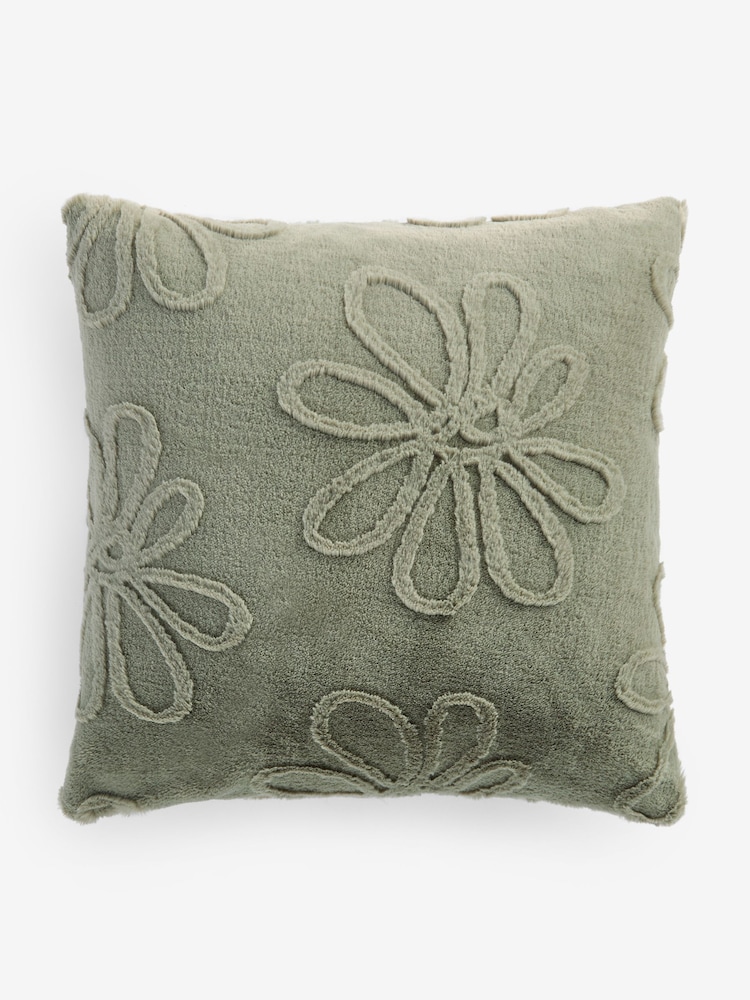 mint green patterned cushions