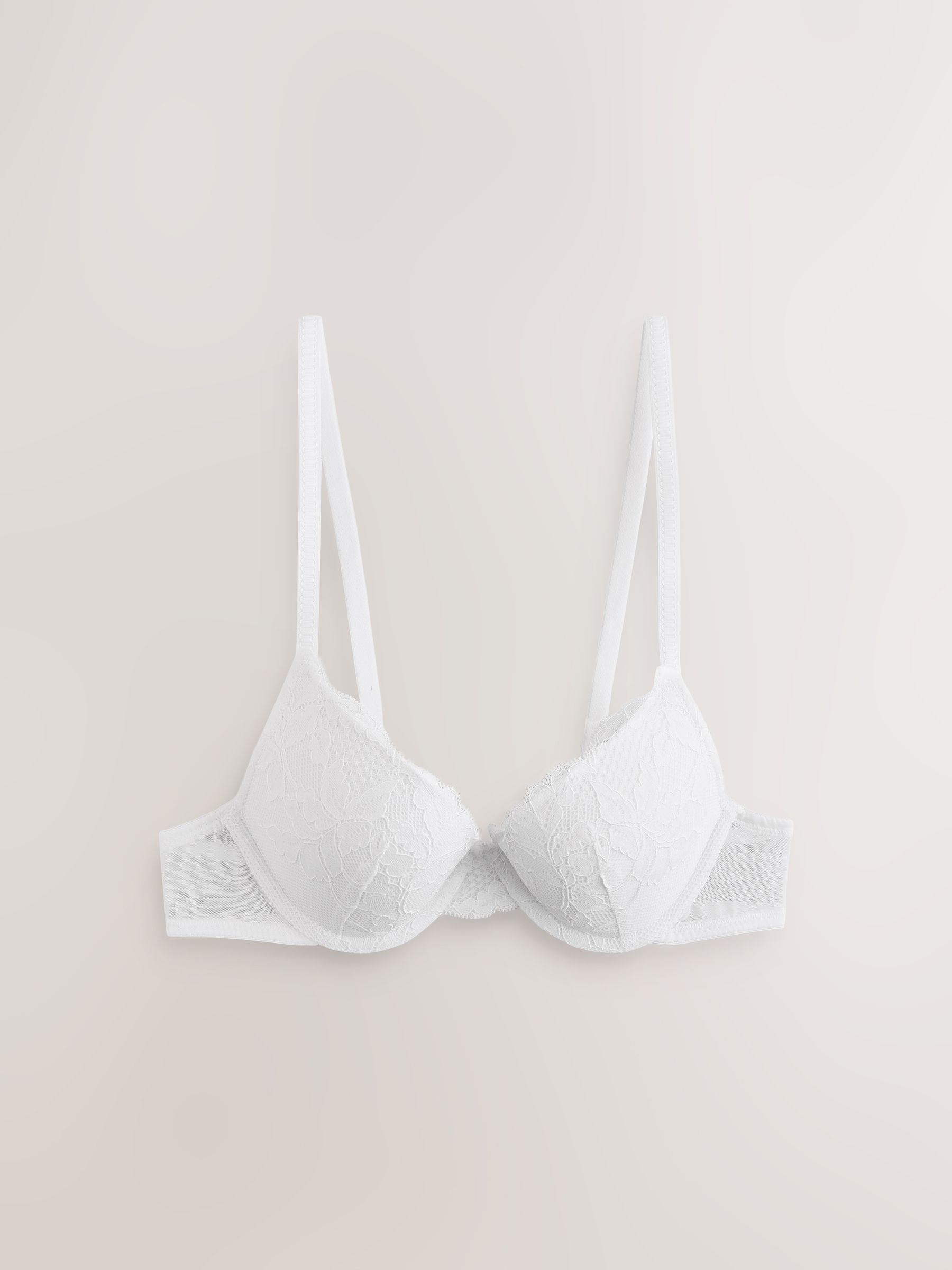 Buy Praline Nude & White Push Up Plunge Lace Bras 2 Pack from the Next ...