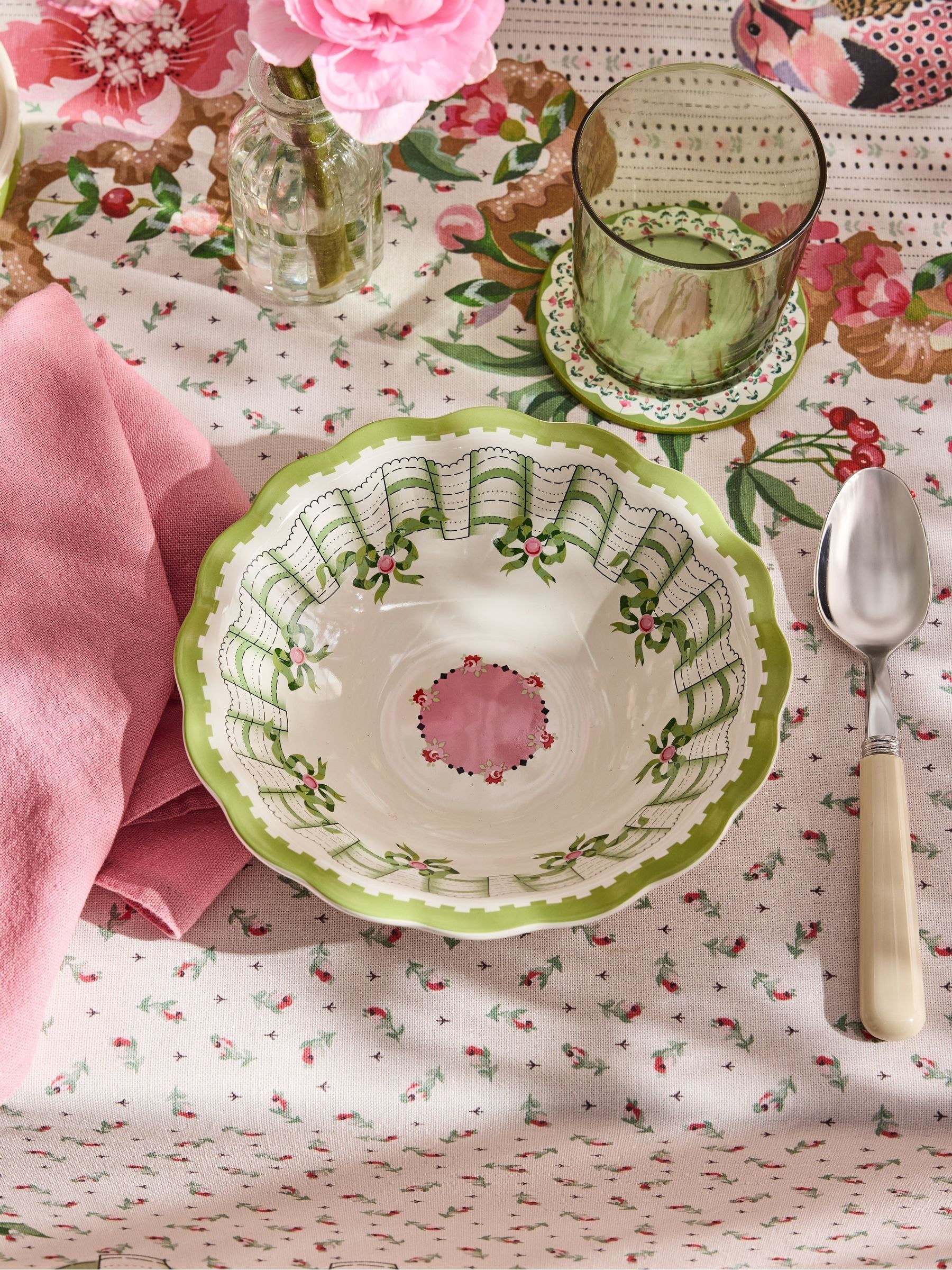 Buy Cath Kidston Set of 2 Cream Spring Birds Bowls from the Next UK ...