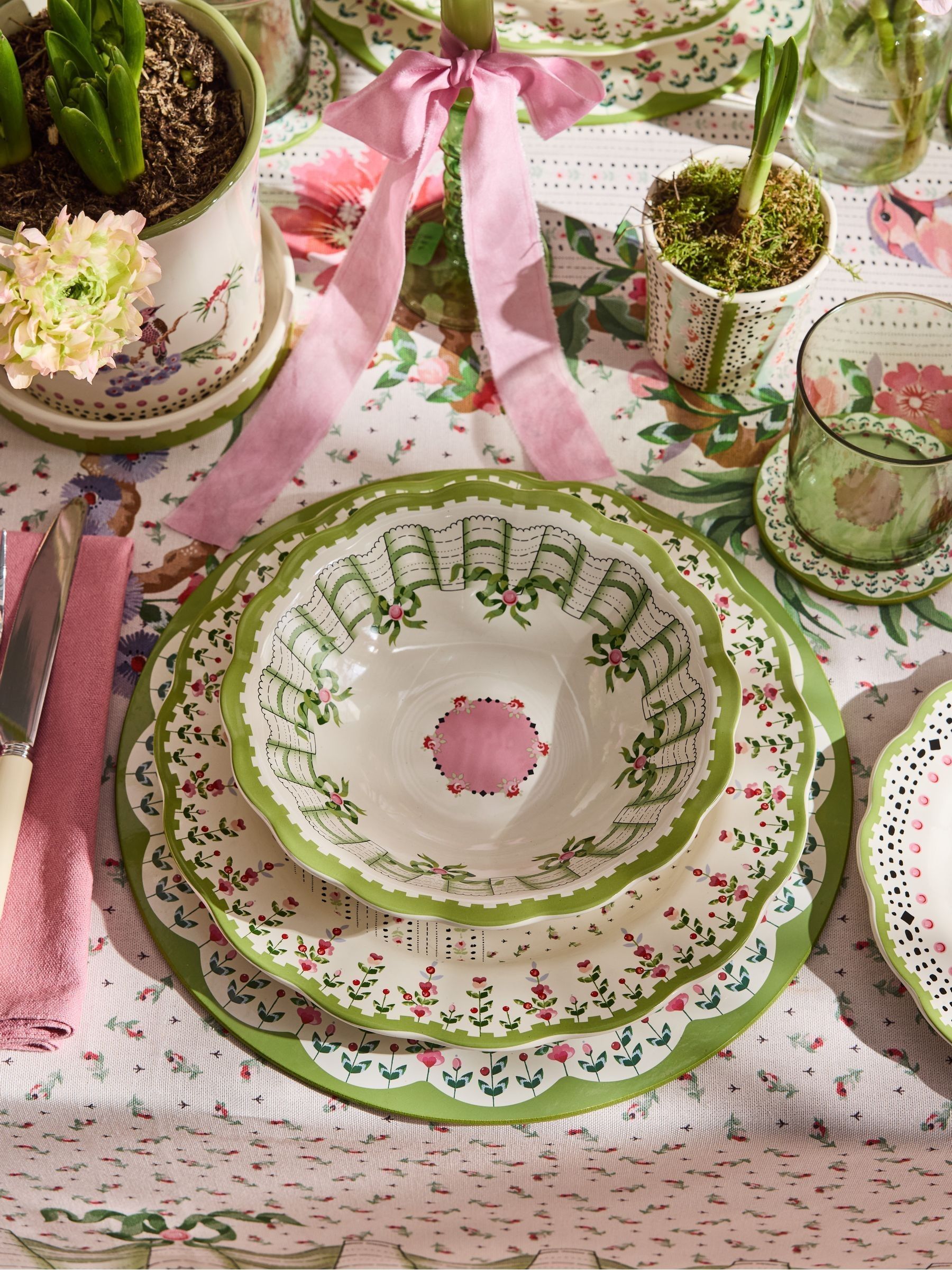 Buy Cath Kidston Set of 2 Cream Spring Birds Bowls from the Next UK ...