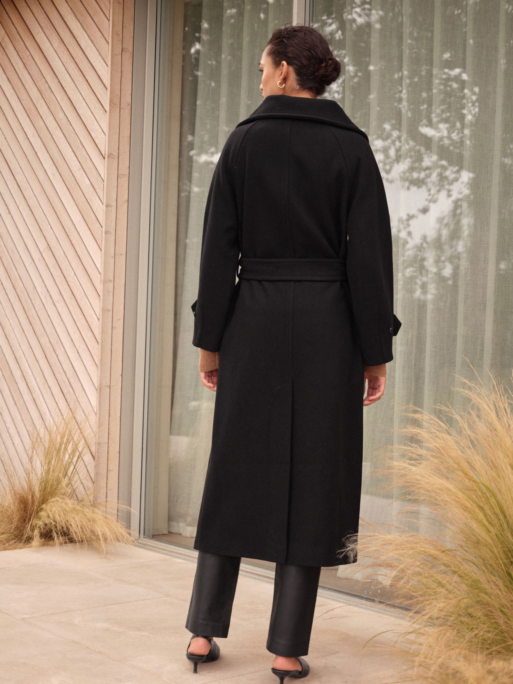 Buy Black N. Premium Funnel Coat from Next USA