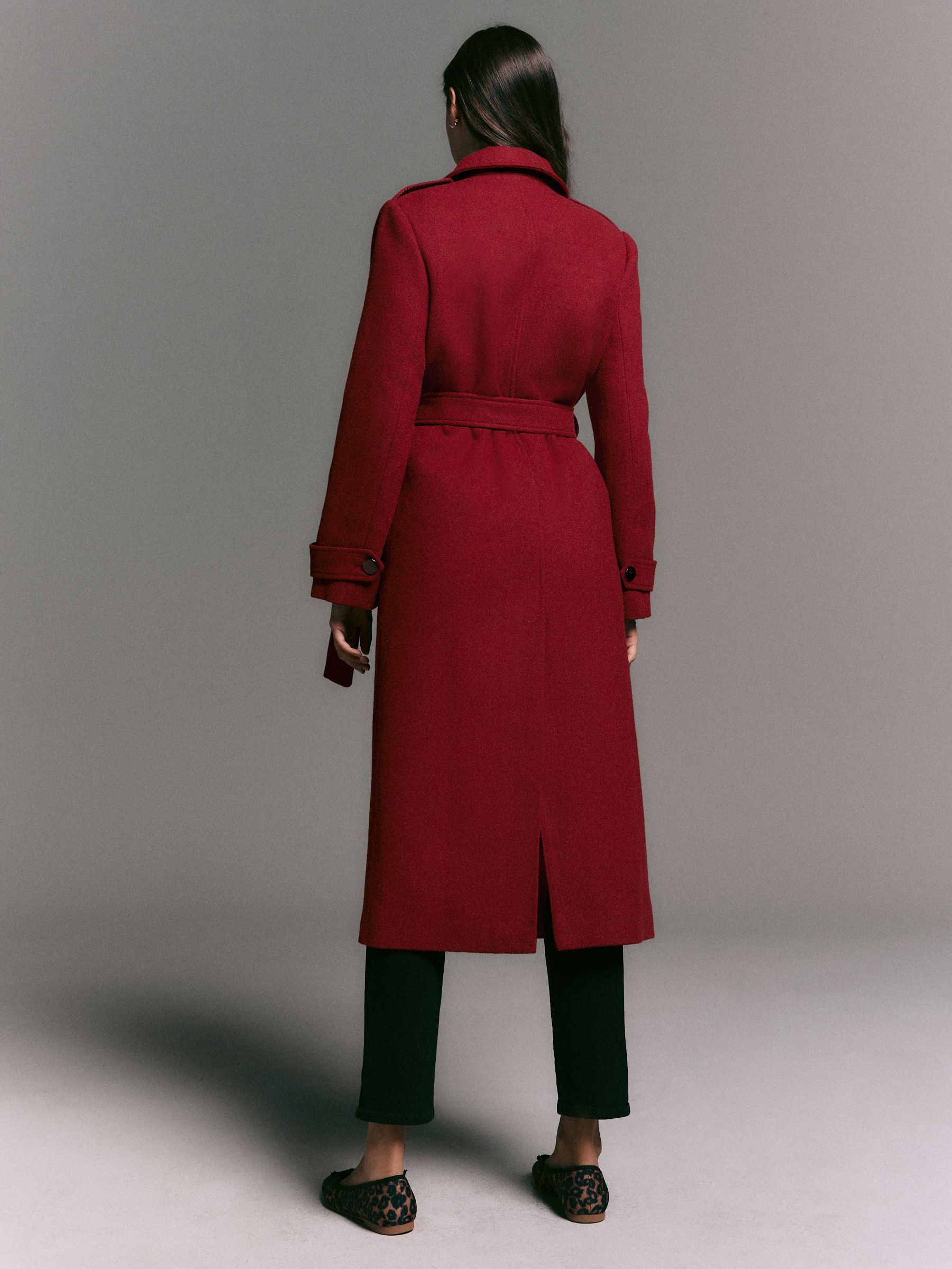 Buy Burgundy Red Formal Funnel Neck Coat from the Next UK online shop