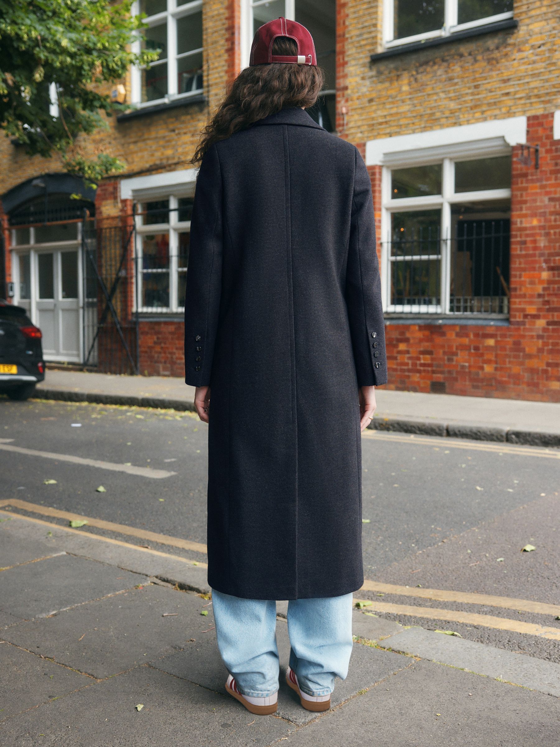 Buy Navy Blue Revere Coat from Next Australia