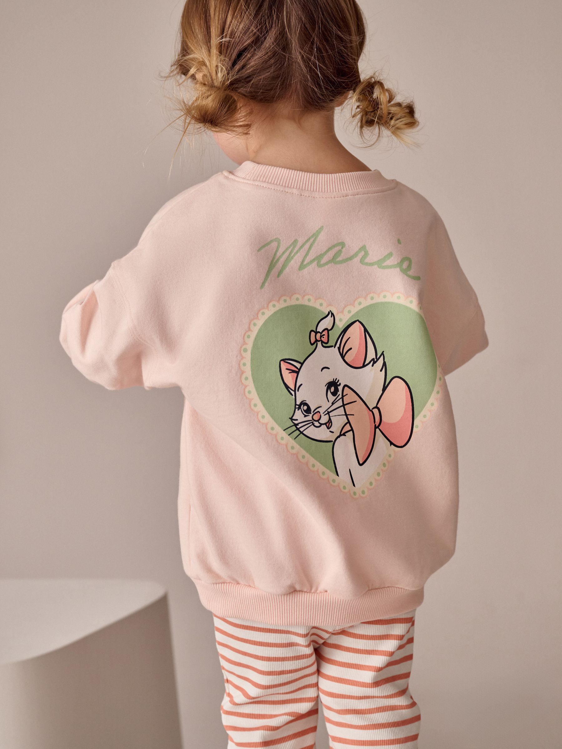 Buy Pink Disney Aristocats Marie Long Sleeve Top and Leggings Set ...