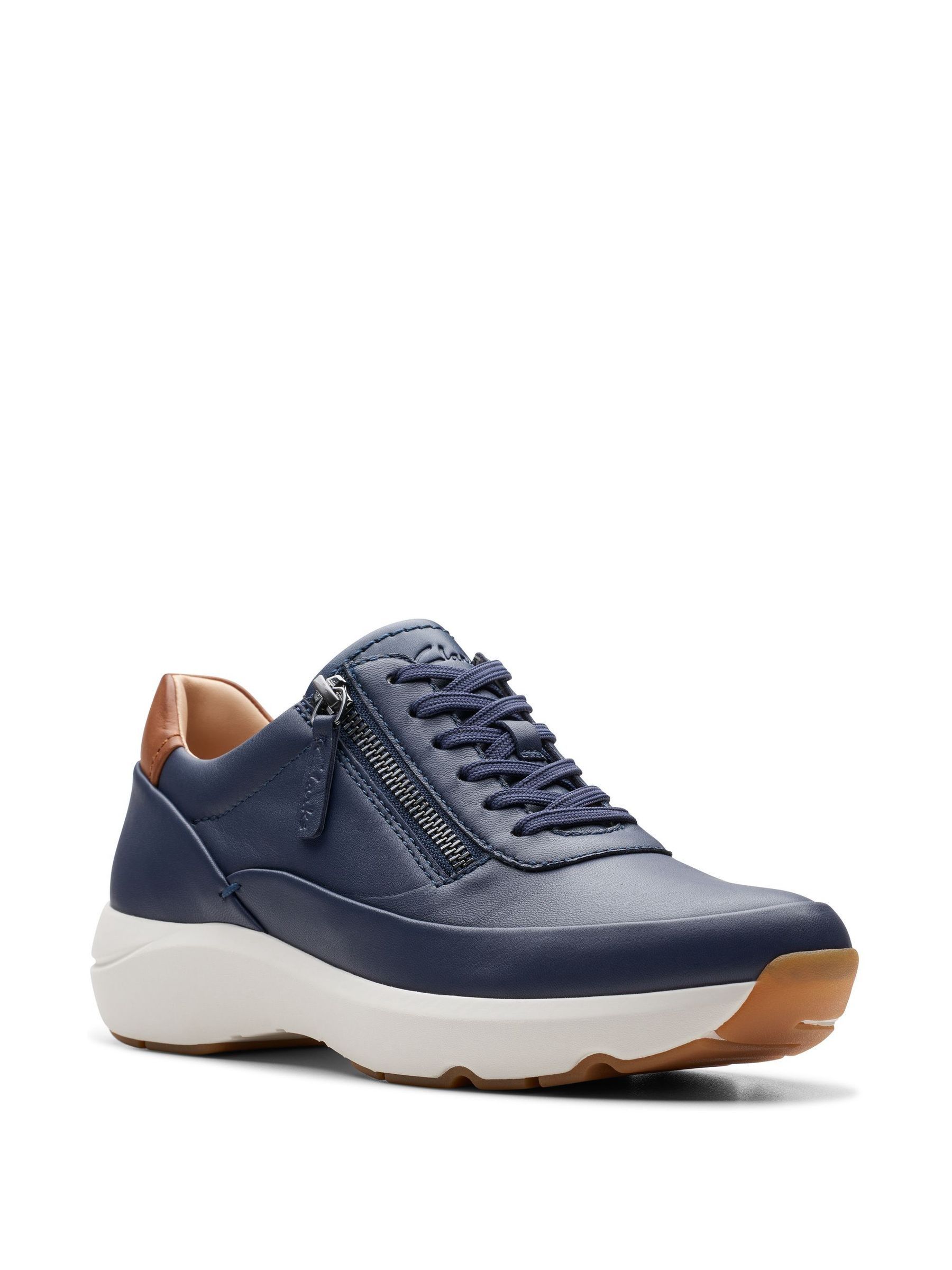 Buy Clarks Blue Leather Tivoli Zip Shoes from the Next UK online shop