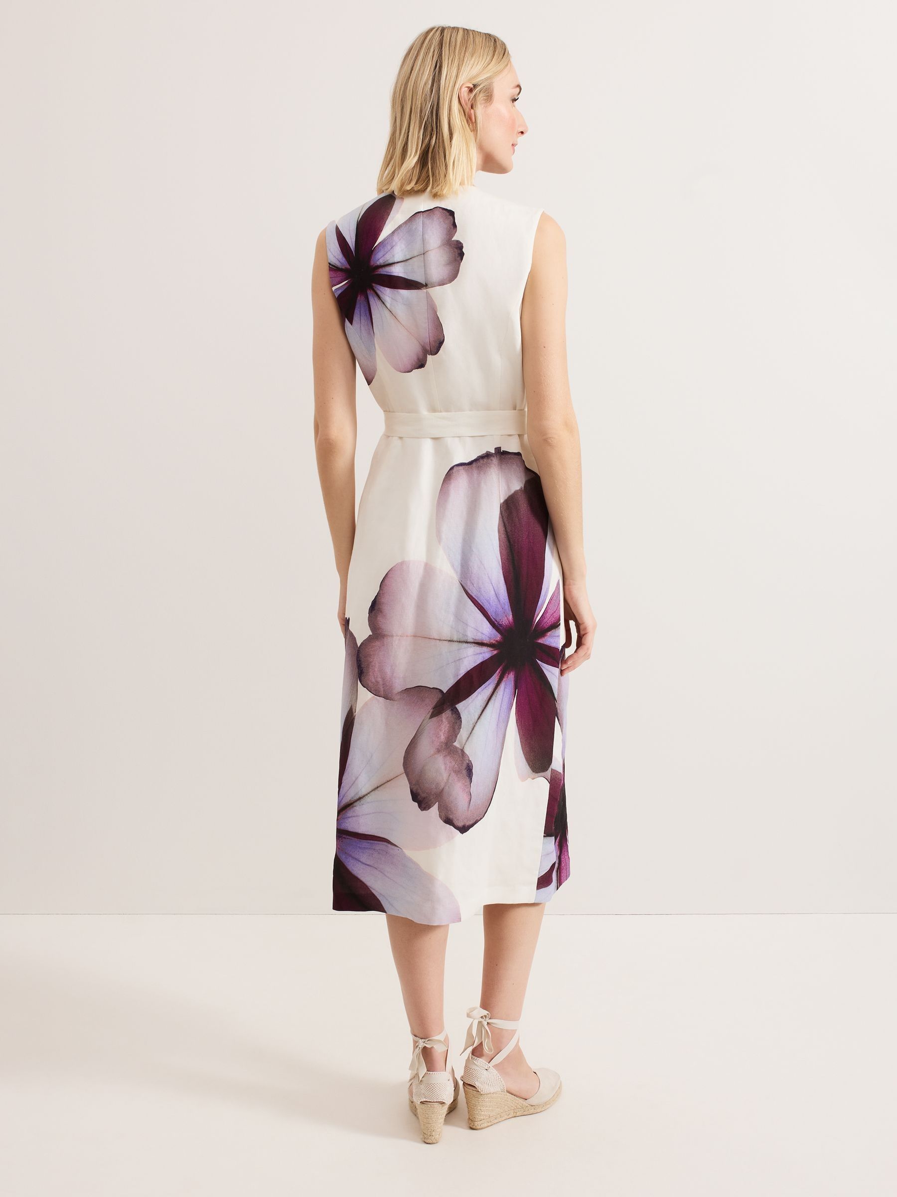 Buy Phase Eight White Nina Linen Dress from the Next UK online shop