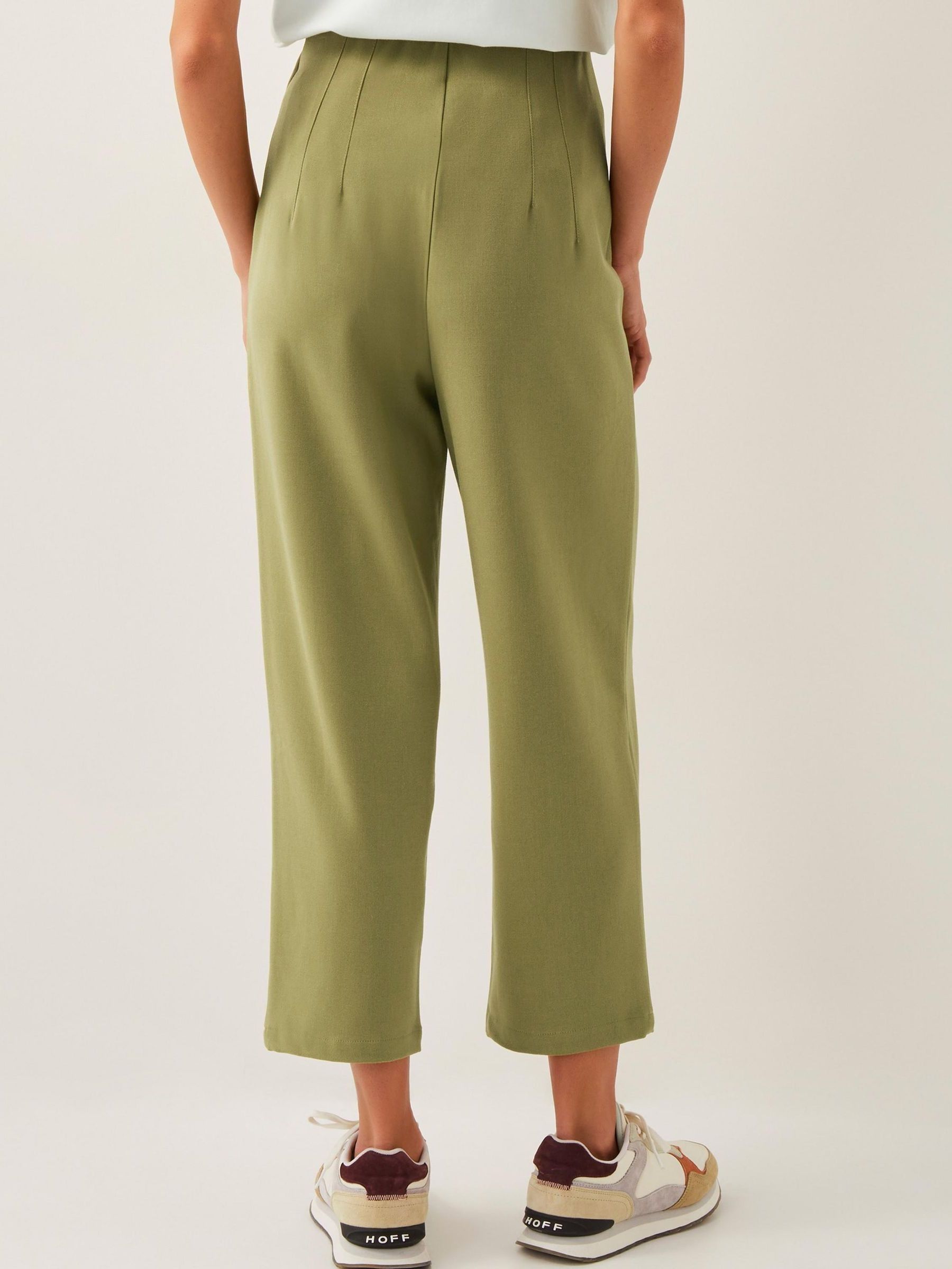 Buy Monsoon Green Adeline High-Waisted Suit Trousers from the Next UK ...