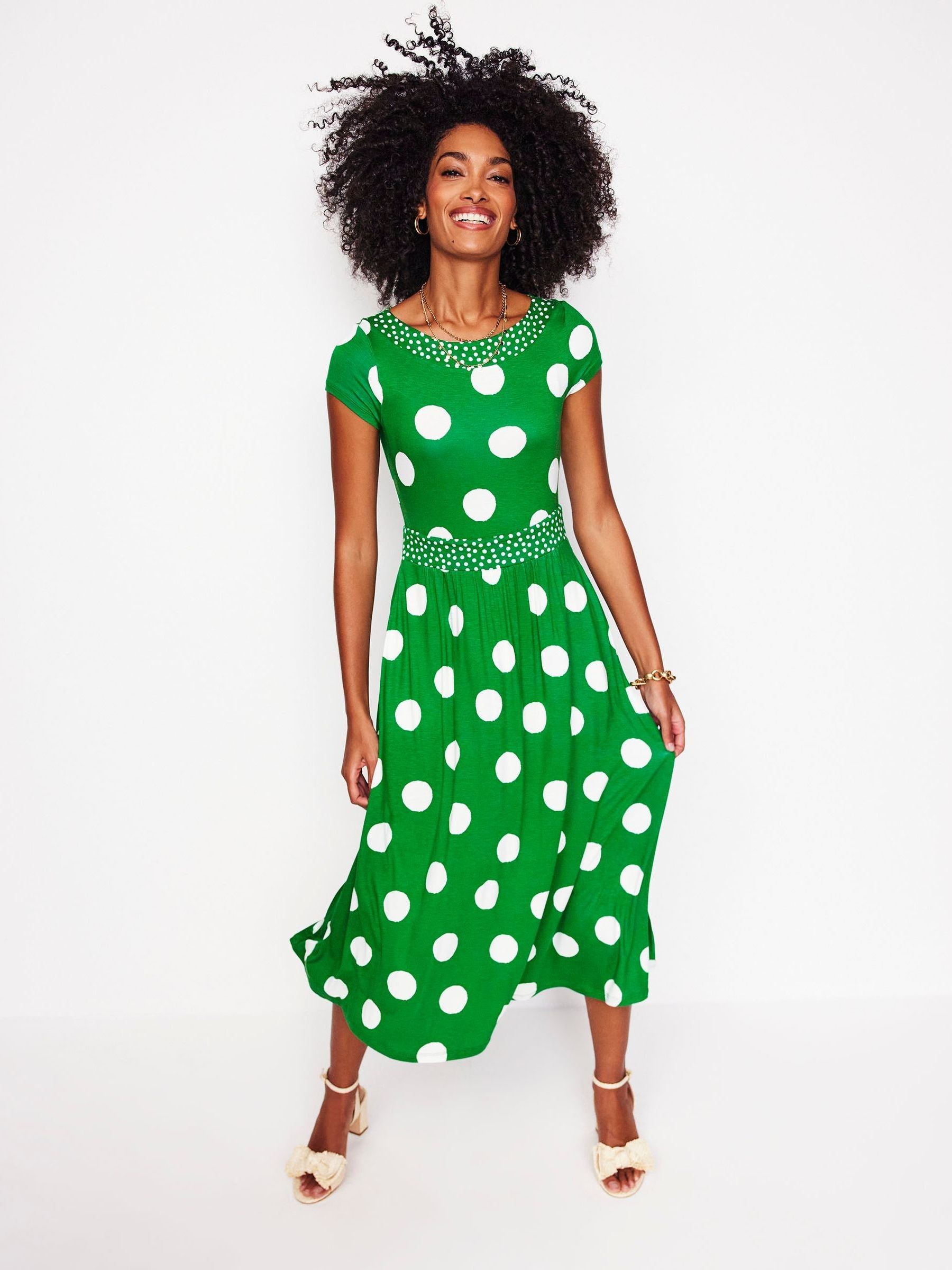 Buy Boden Green Melanie Jersey Midi Dress from the Next UK online shop