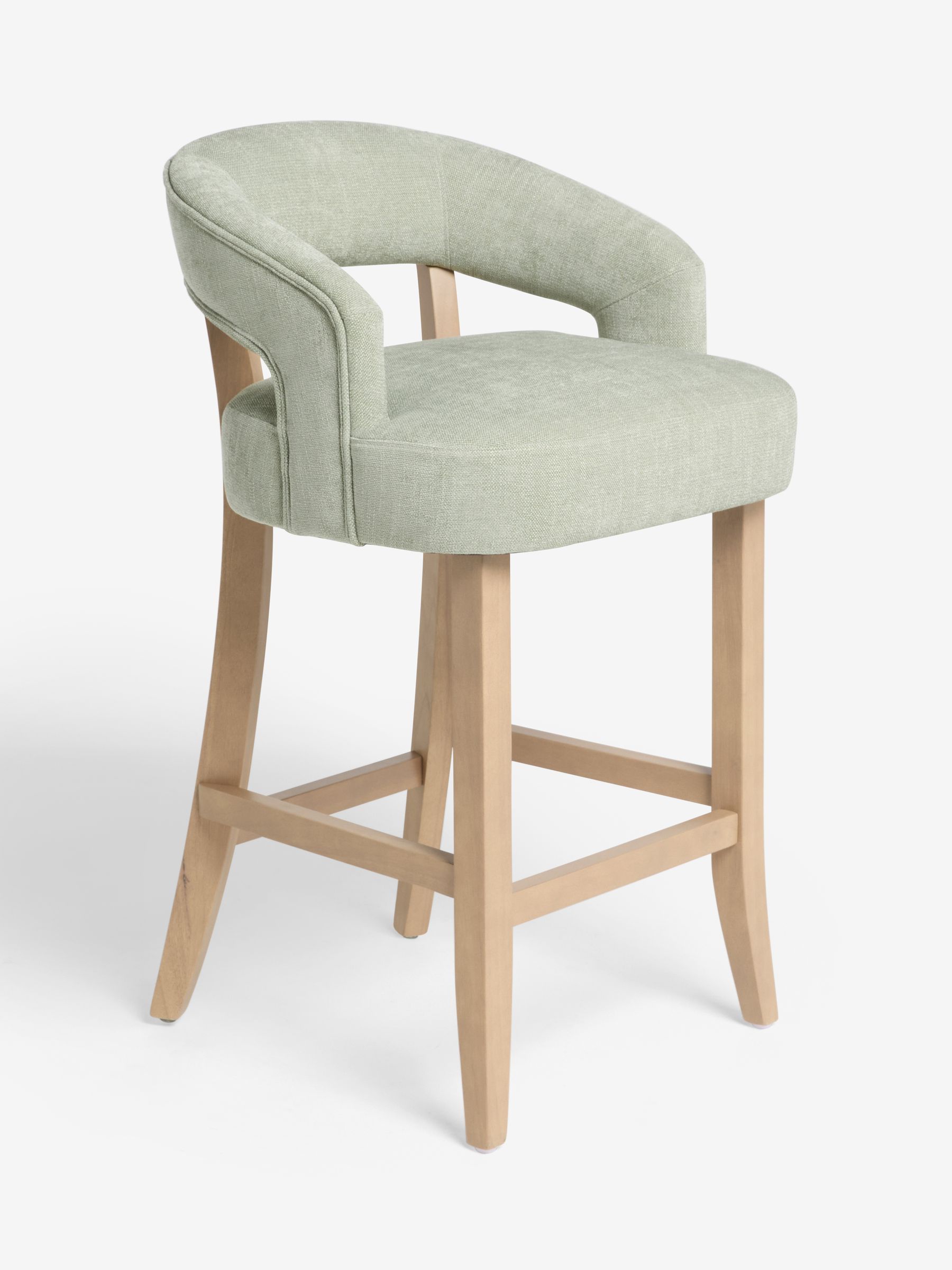 Buy Soft Texture Sage Green Remi Bar Stool from the Next UK online shop