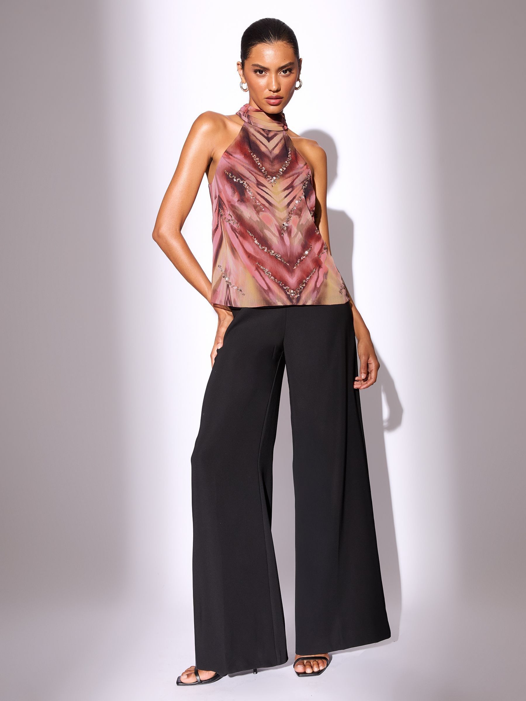 Buy Lipsy Pink Halter Neck Top from Next Australia