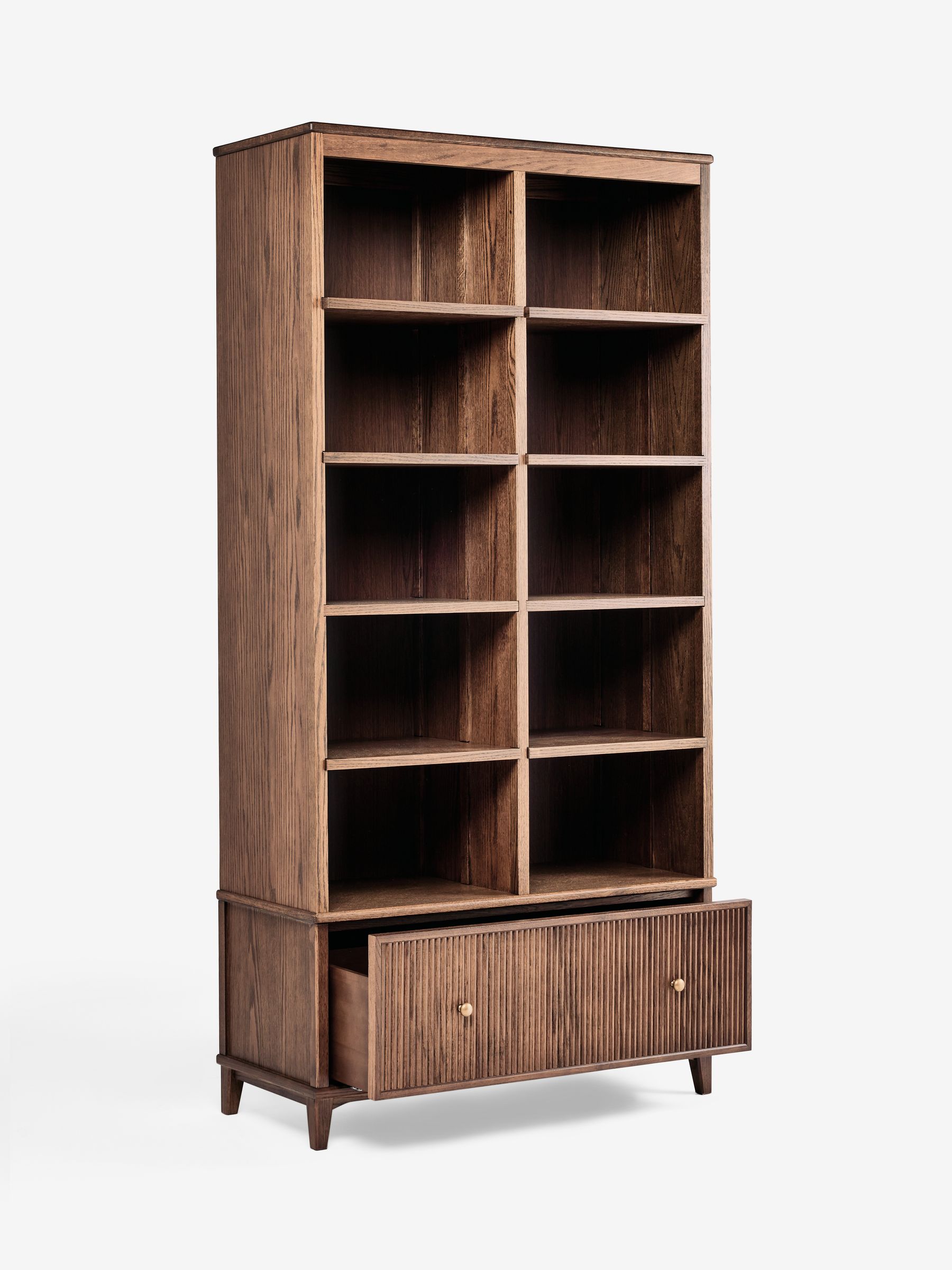 Buy Laura Ashley Dark Stain Oak Barcombe Display Shelving Unit from the ...