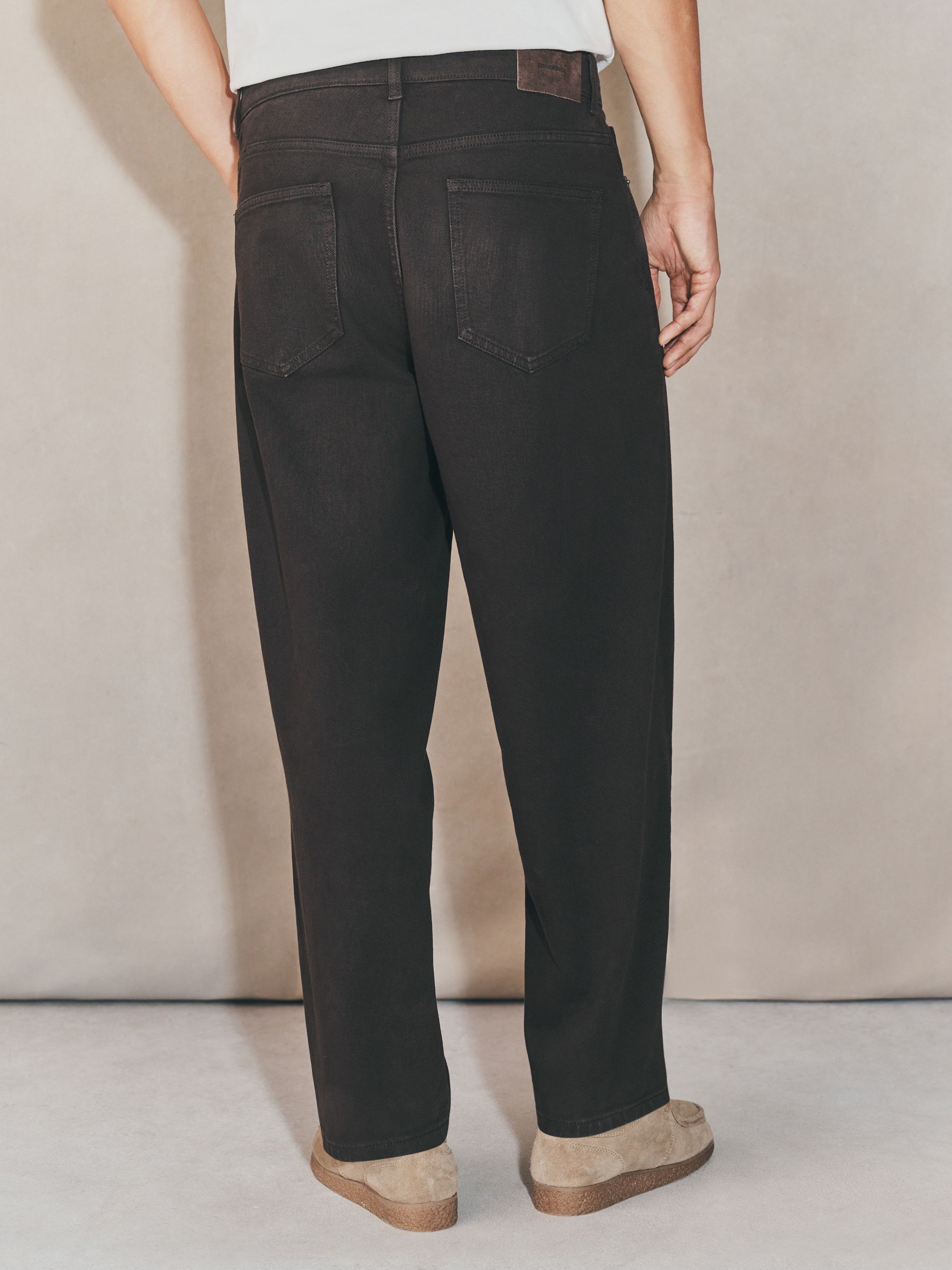 Buy Brown EDIT Barrel Fit Jeans from the Next UK online shop