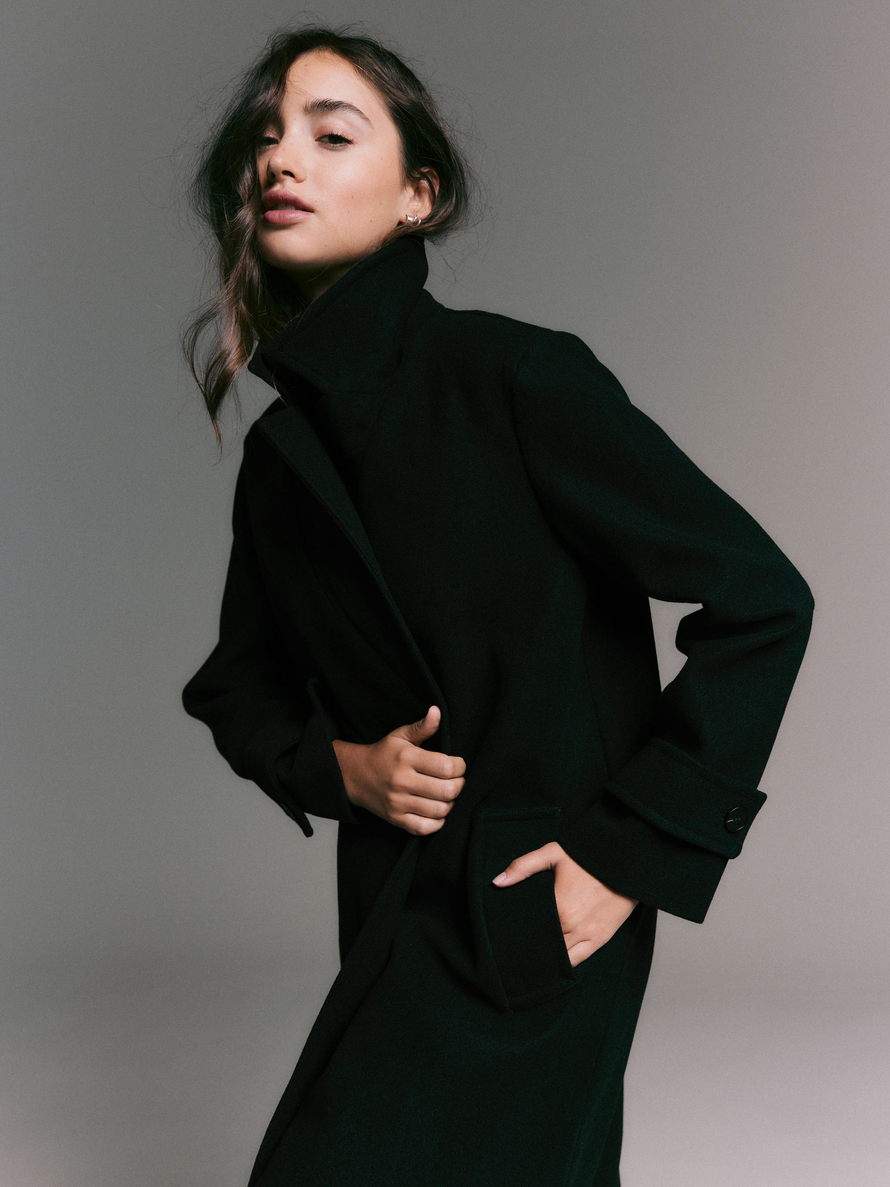 Buy Black Long Maxi Coat from the Next UK online shop