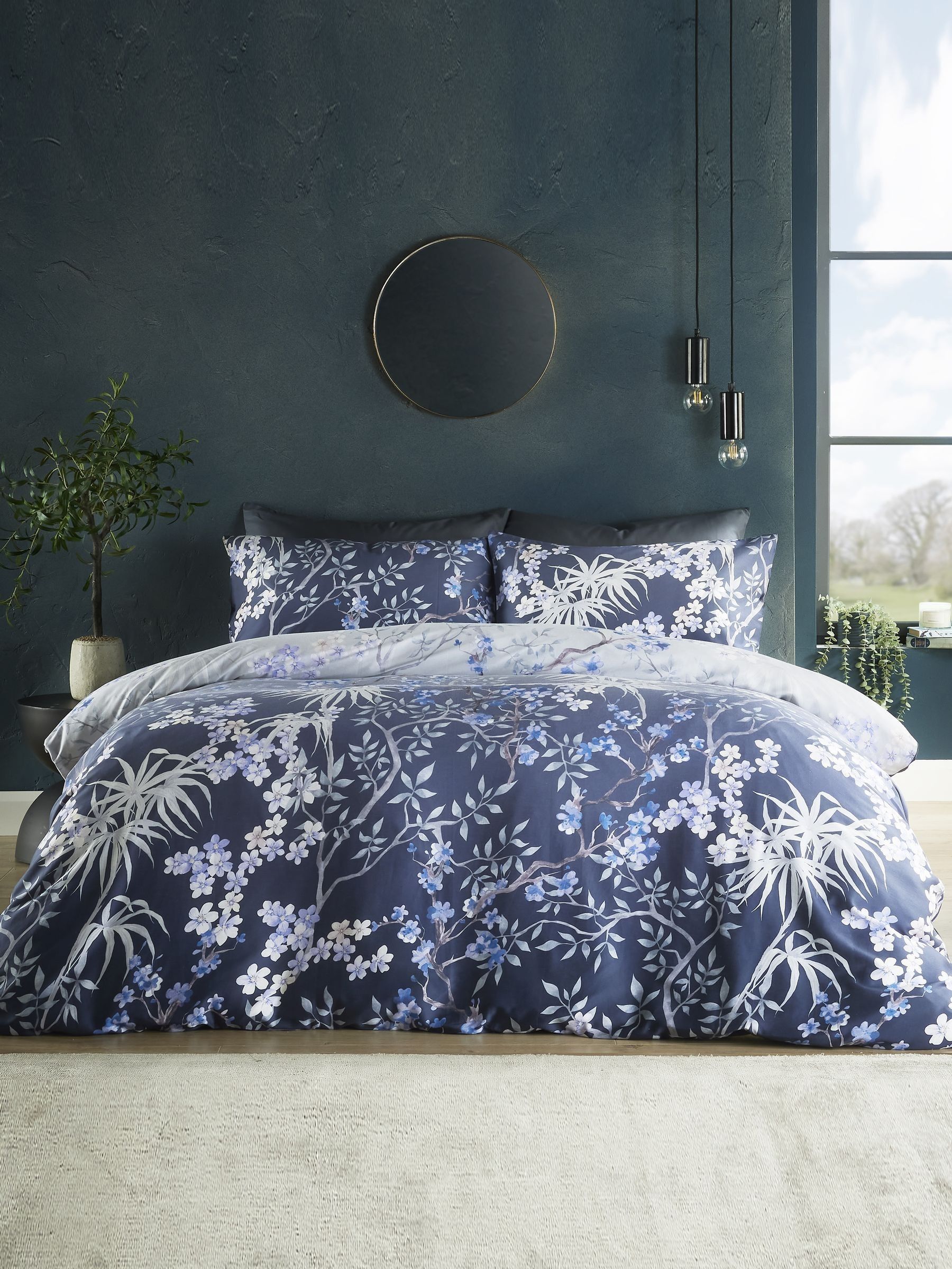 Buy Vantona Blue Mai Blossom Quilt Cover Set from the Next UK online shop