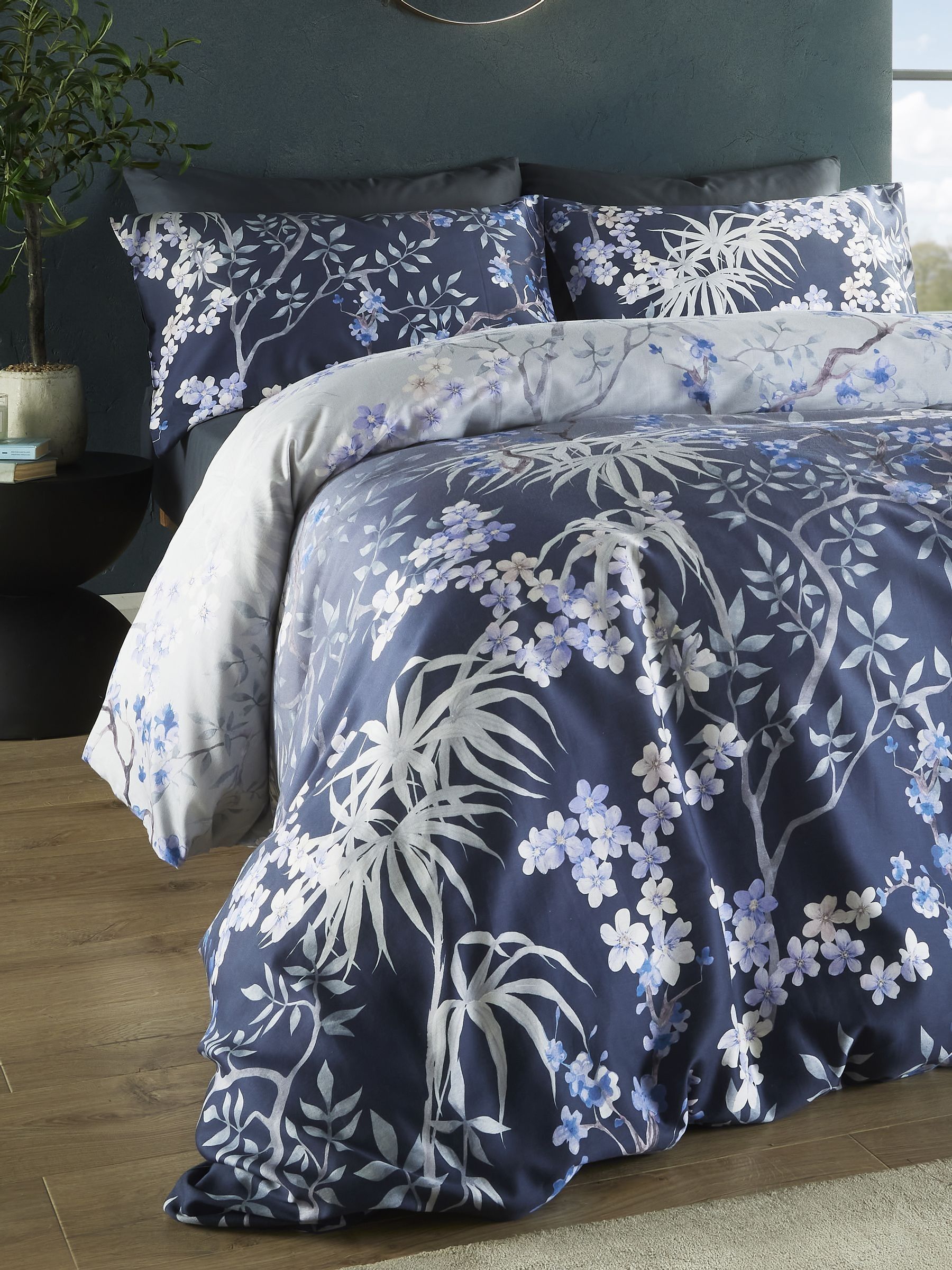 Buy Vantona Blue Mai Blossom Quilt Cover Set from the Next UK online shop