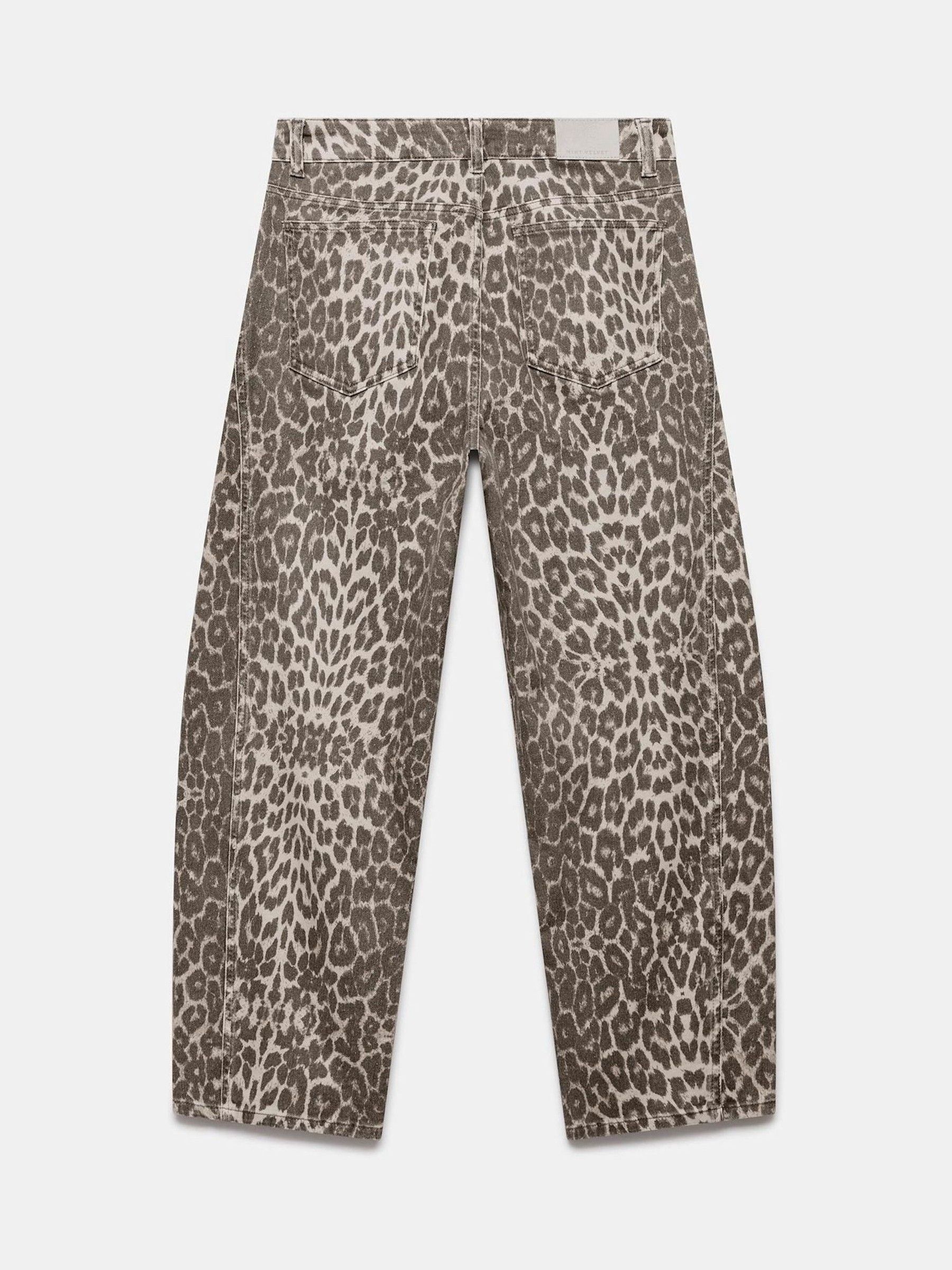 Buy Mint Velvet Leopard High Waisted Tapered Barrel Jeans from the Next ...