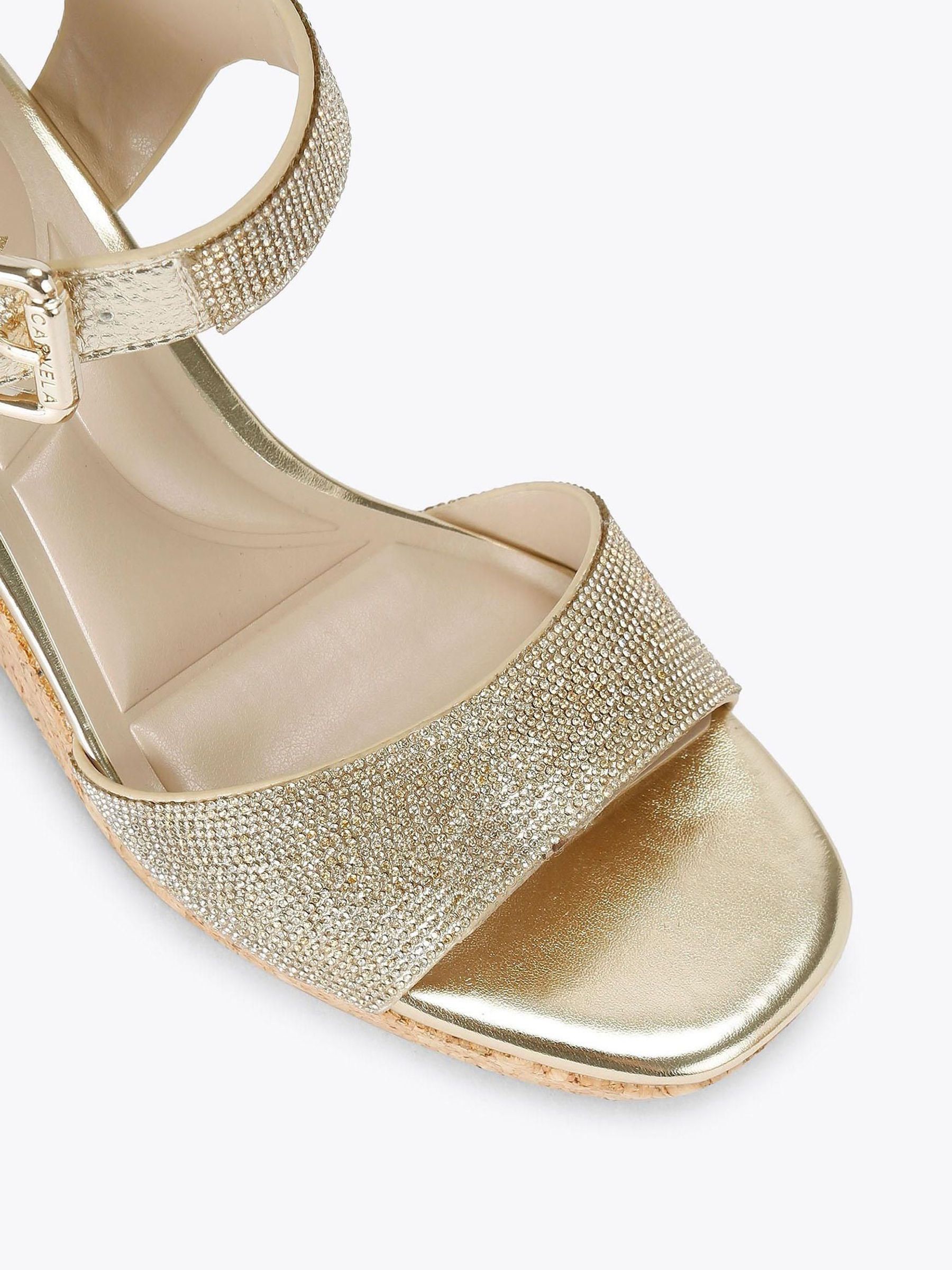 Buy Carvela Golden Yellow Standard Fit Sadie Wedge Sandals from the ...