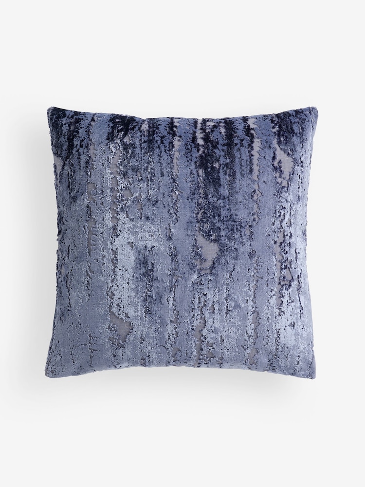 Buy Navy Collection Luxe 59 x 59cm Fem Chic Velvet Abstract Cushion ...
