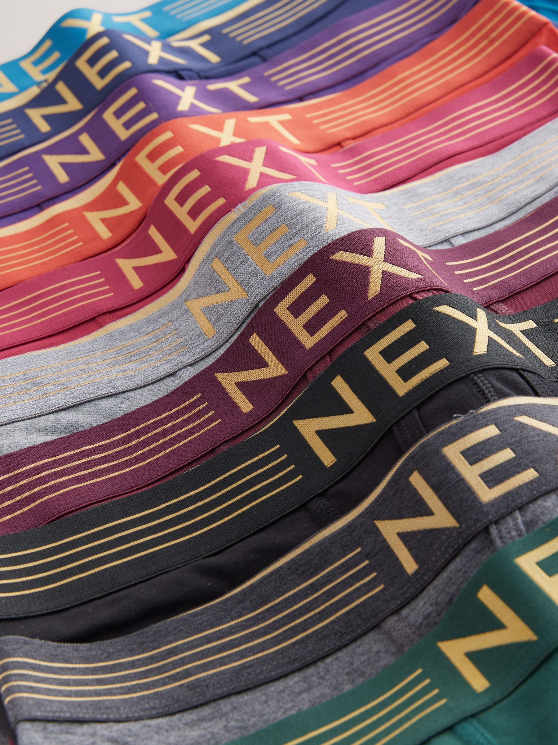 Buy Rich Navy/Purple/Orange 10 pack A-Front Boxers from the Next UK ...