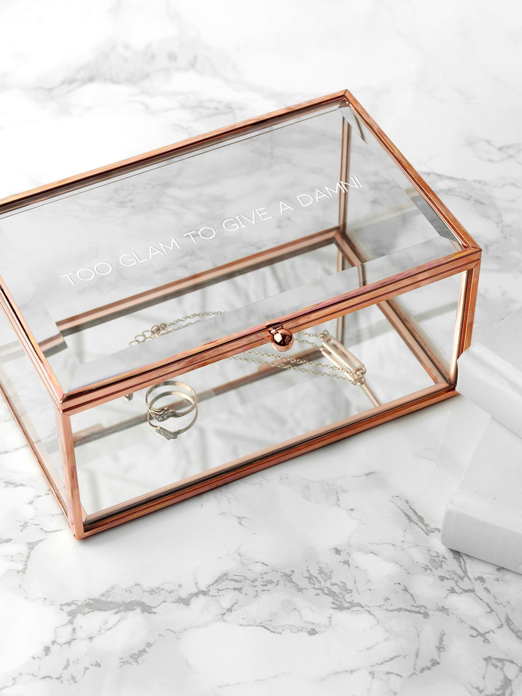 Buy Treat Republic Personalised Glass Jewellery Box from the Next UK ...