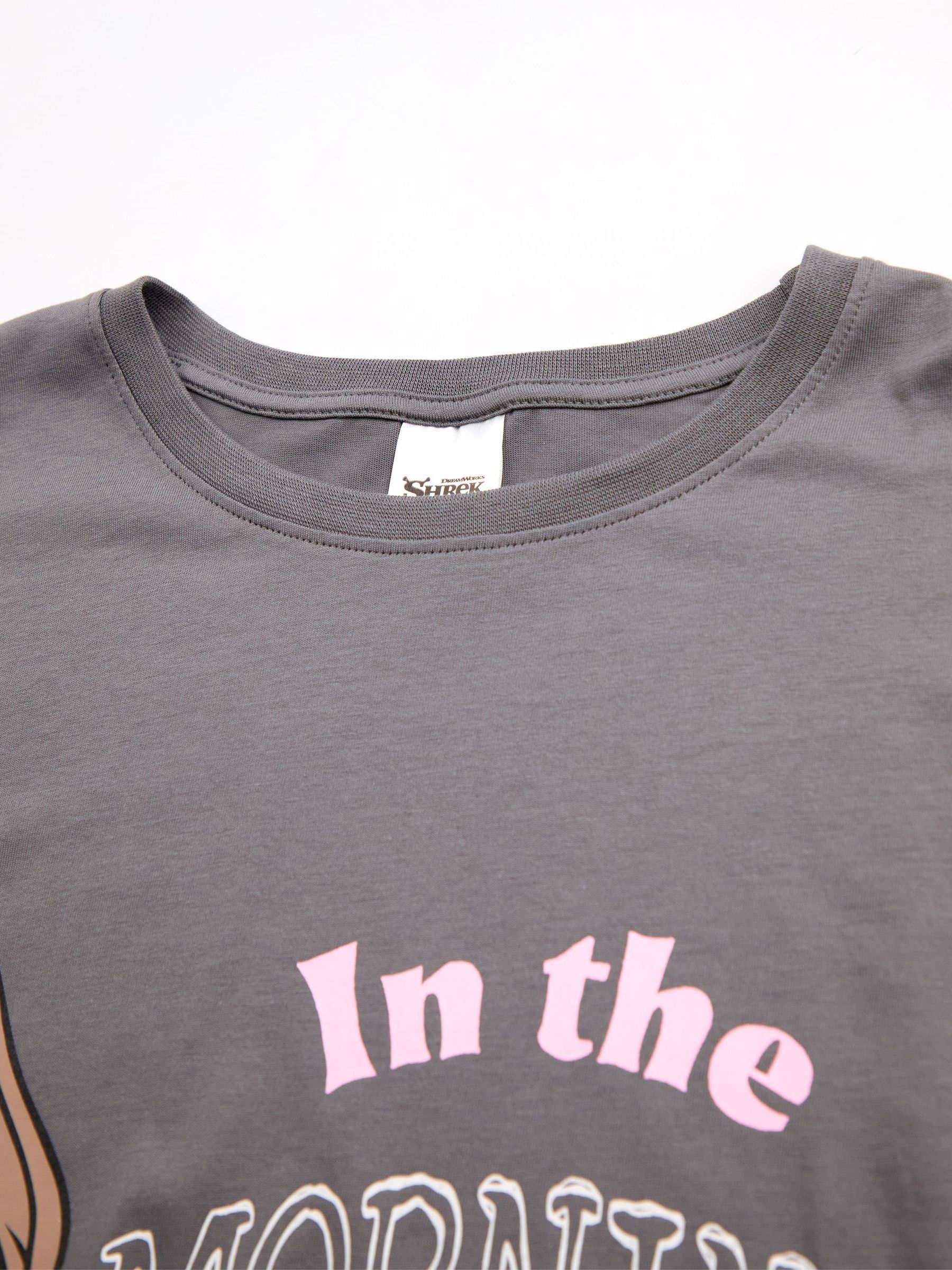 Buy Vanilla Underground Grey Womens Shrek Multicoloured Short Sleeve ...