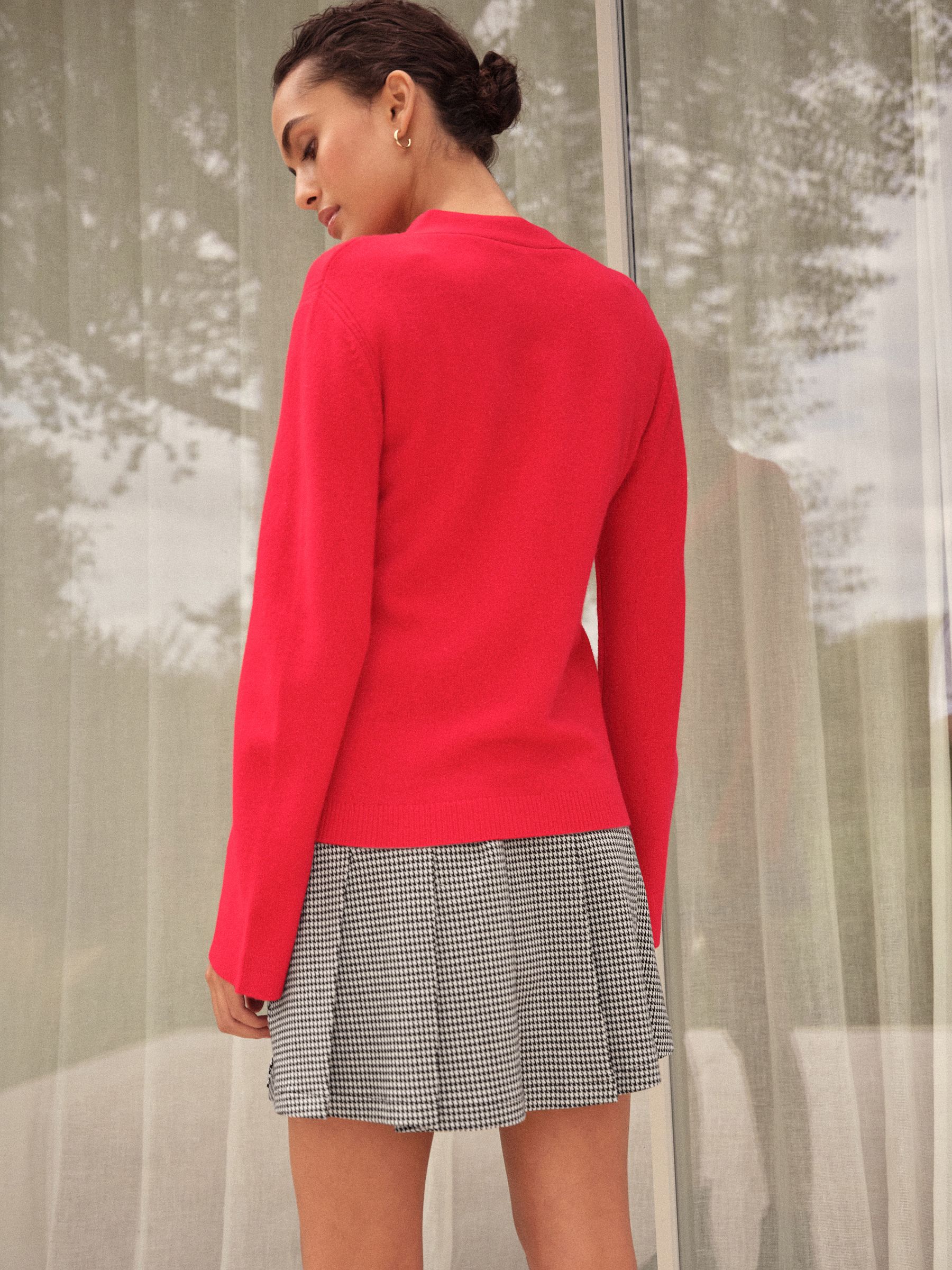 Buy Cherry Red 100% Merino Wool N. Premium Cardigan from the Next UK ...