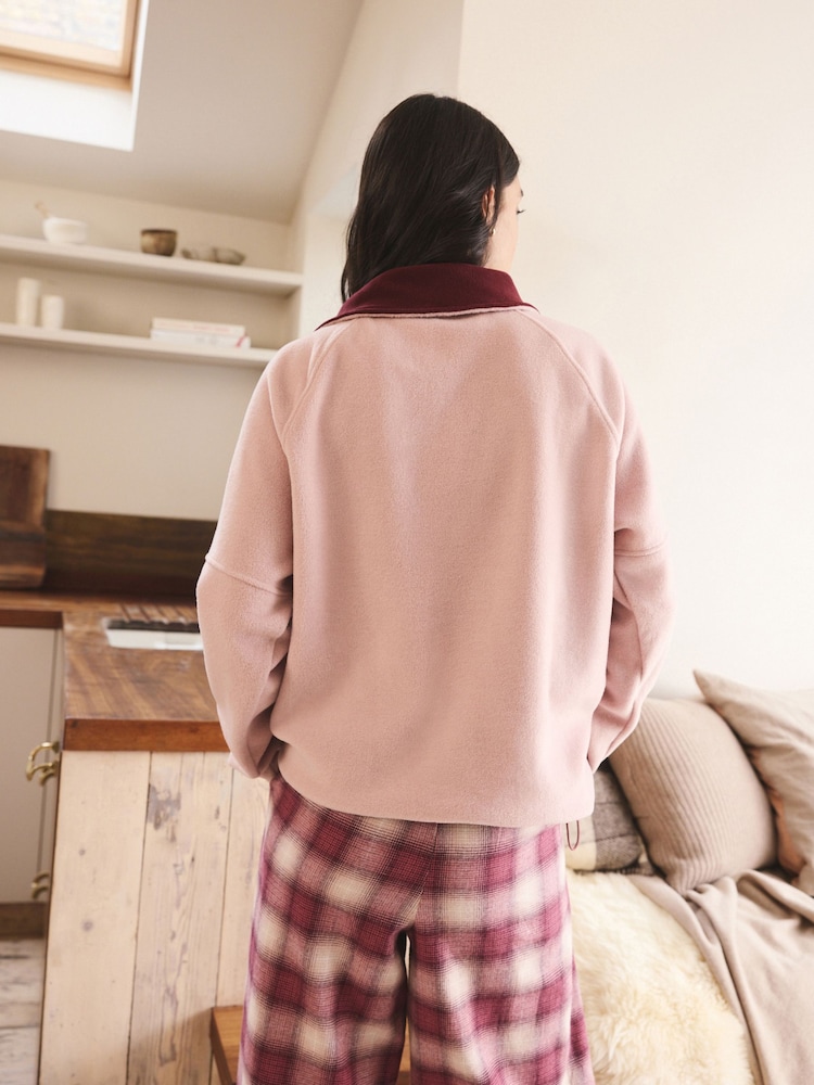 Buy Pink Aspen Half Zip Fleece from Next USA