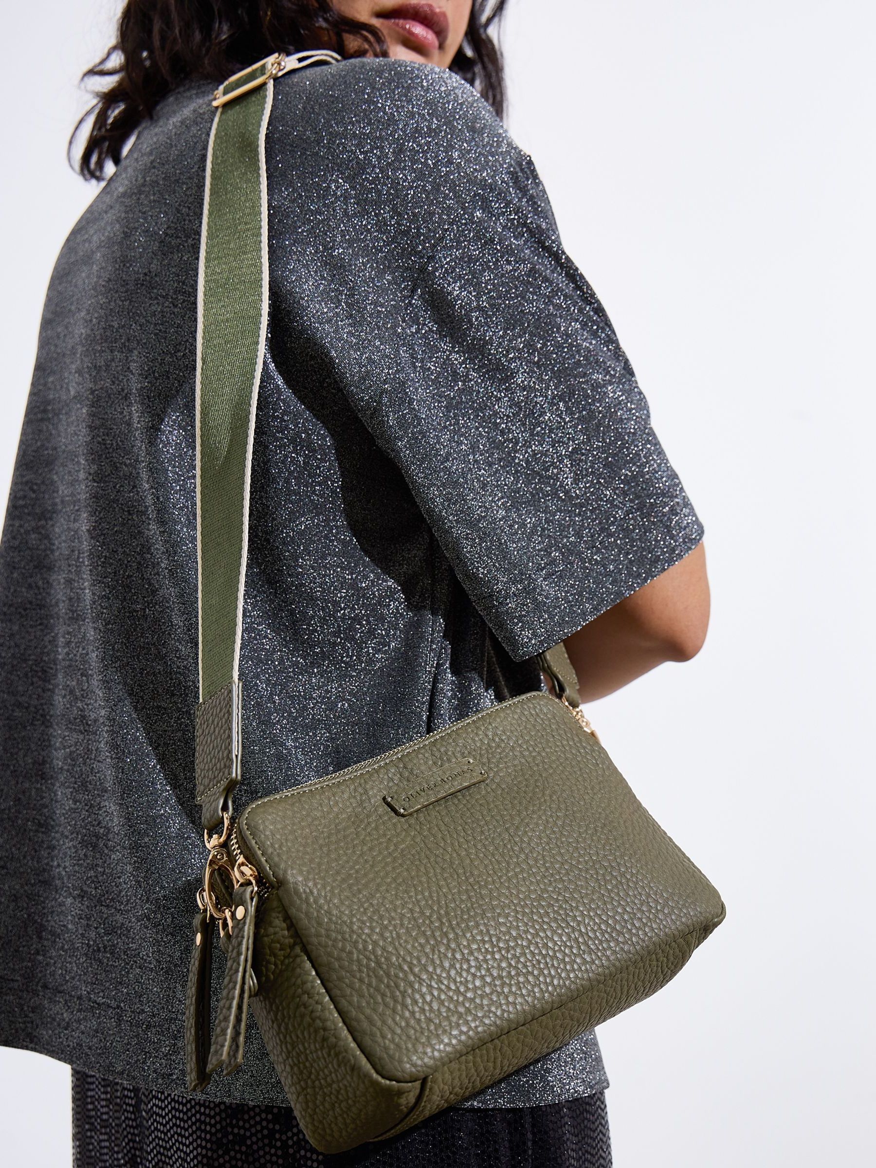 Buy Oliver Bonas Green Isla Cross-Body Bag from the Next UK online shop