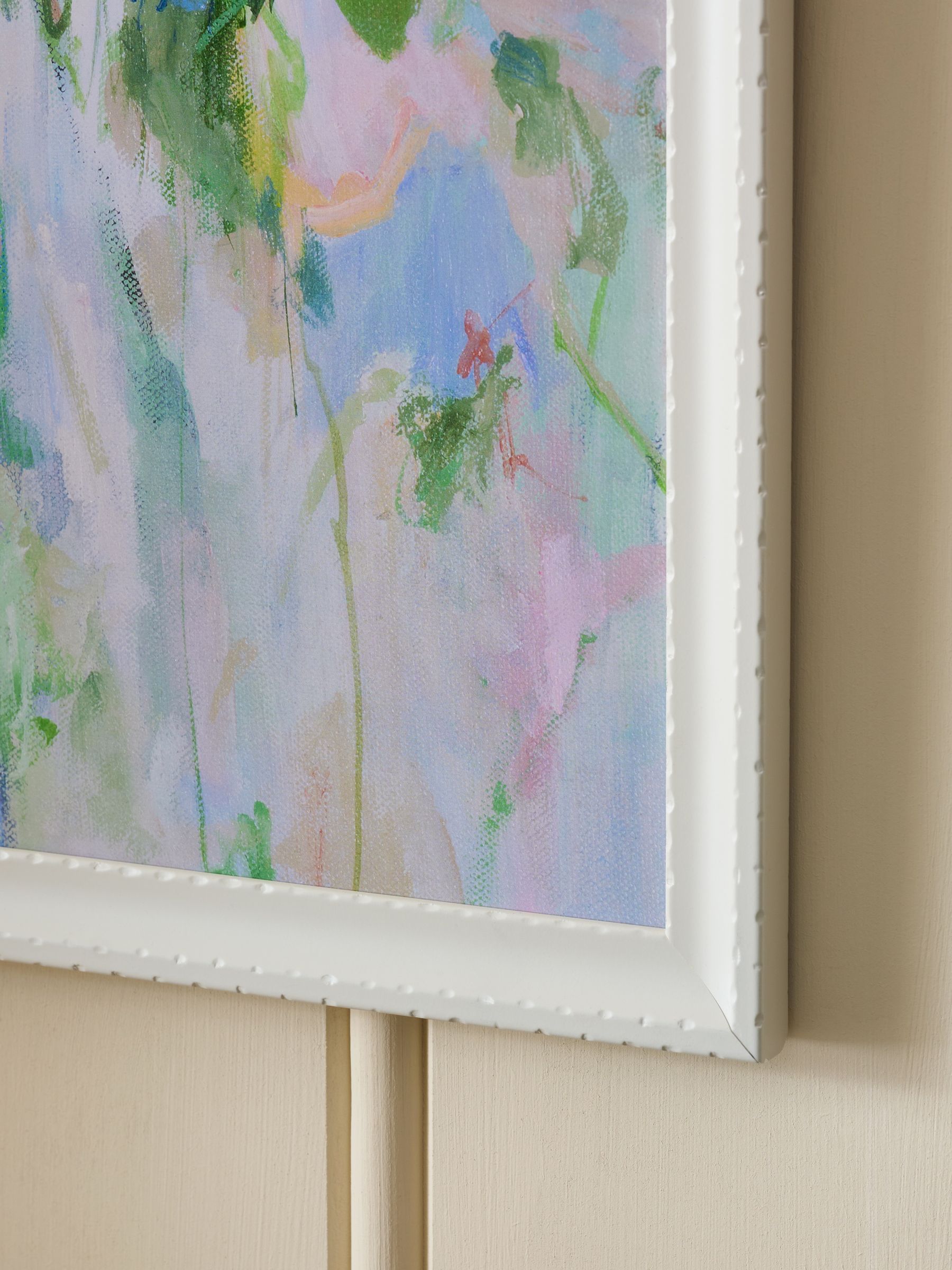 Buy Pink New Light Floral Print By Sonal Nathwani Wall Art from the ...