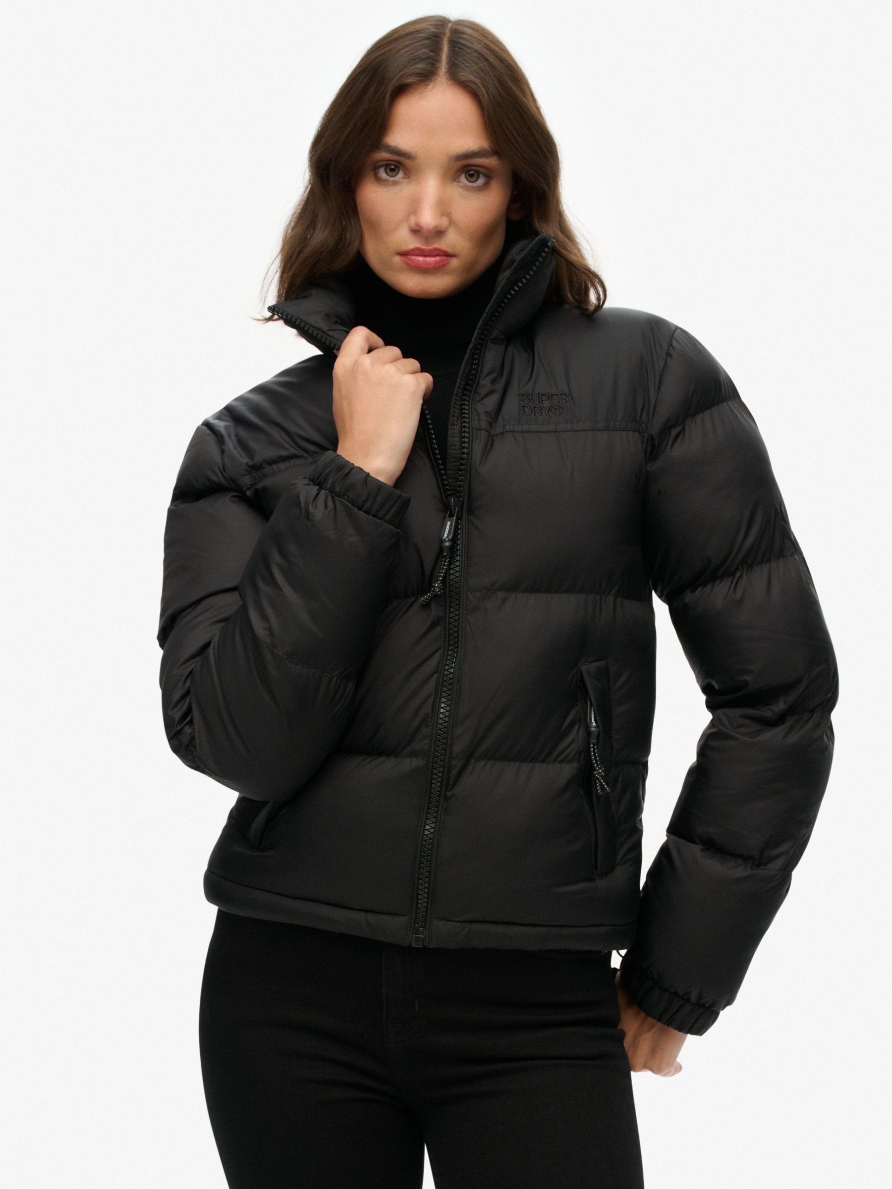Buy Superdry Black Padded Non Hooded Puffer Jacket from Next Ireland