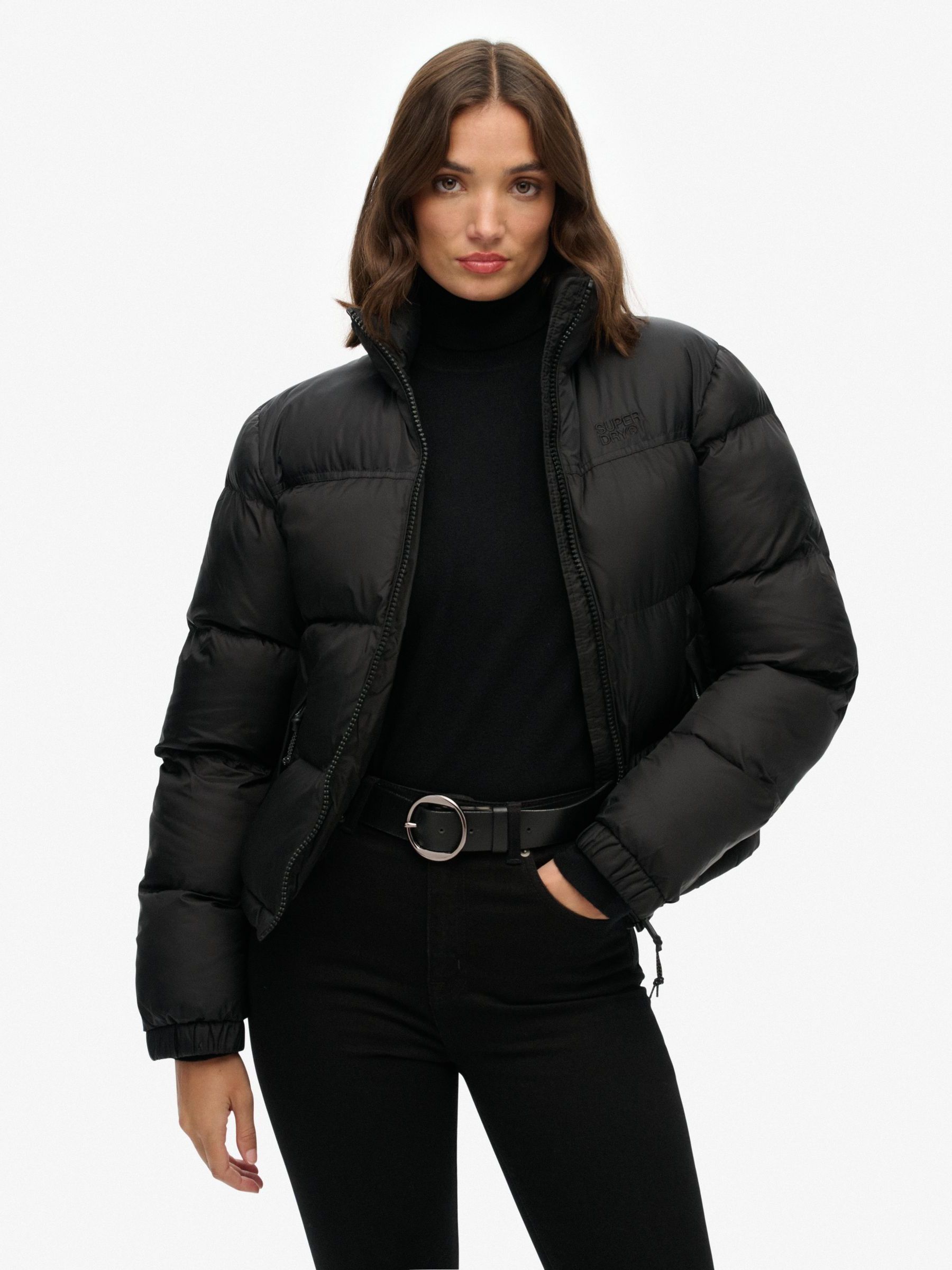 Buy Superdry Black Padded Non Hooded Puffer Jacket from Next Ireland