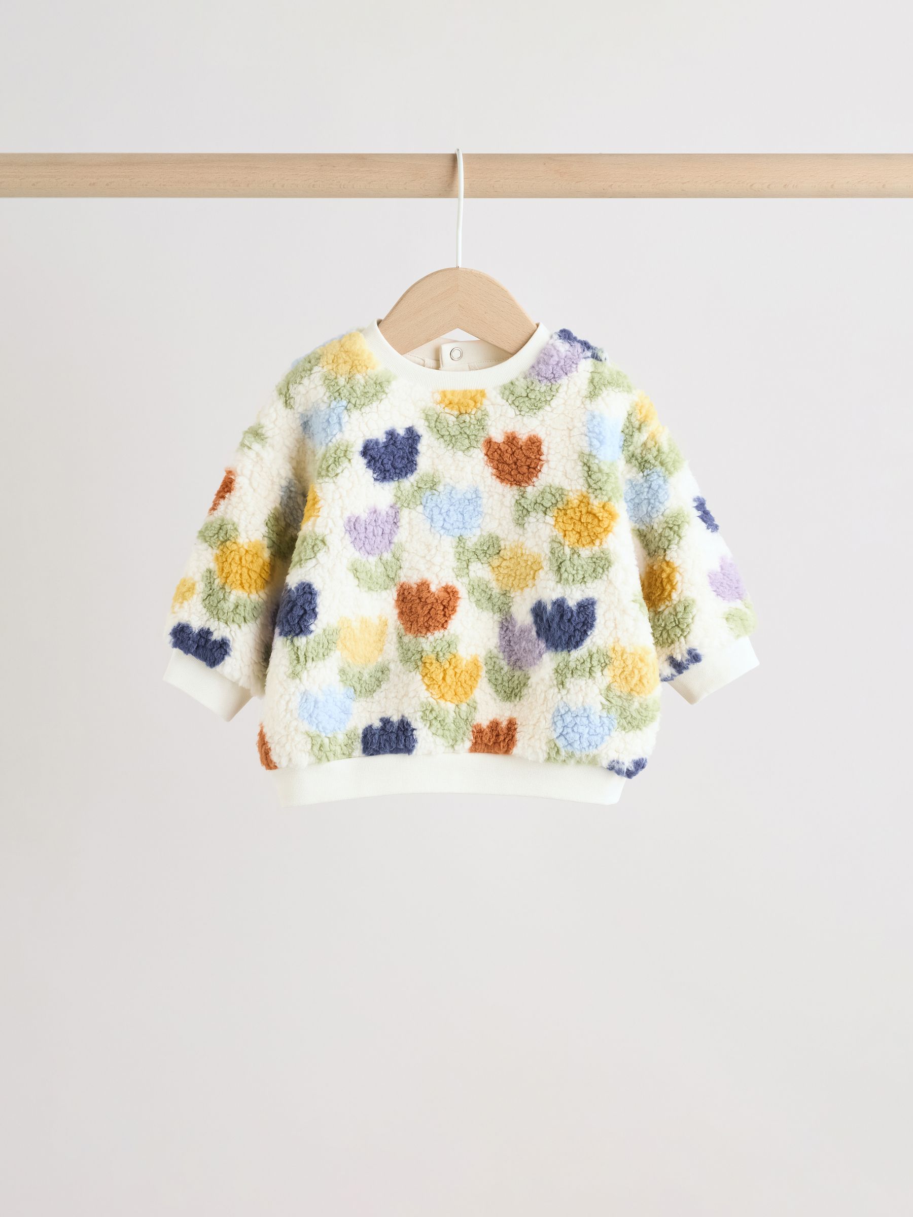 Buy Cream/Purple Tulip Baby Fleece Tops and Leggings Set 2 Piece (0mths ...