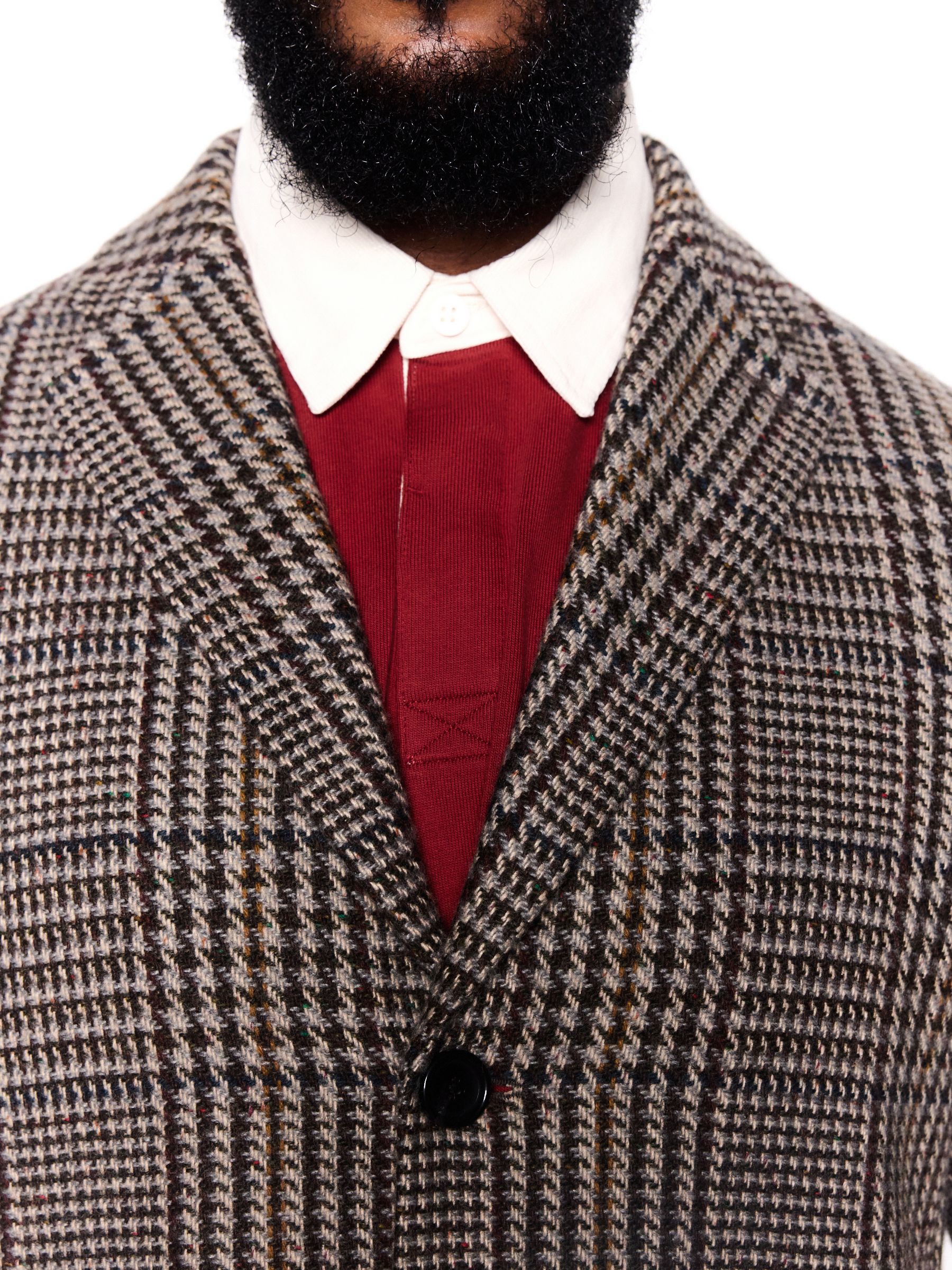 Buy Brown Check Epsom Overcoat With Wool from the Next UK online shop