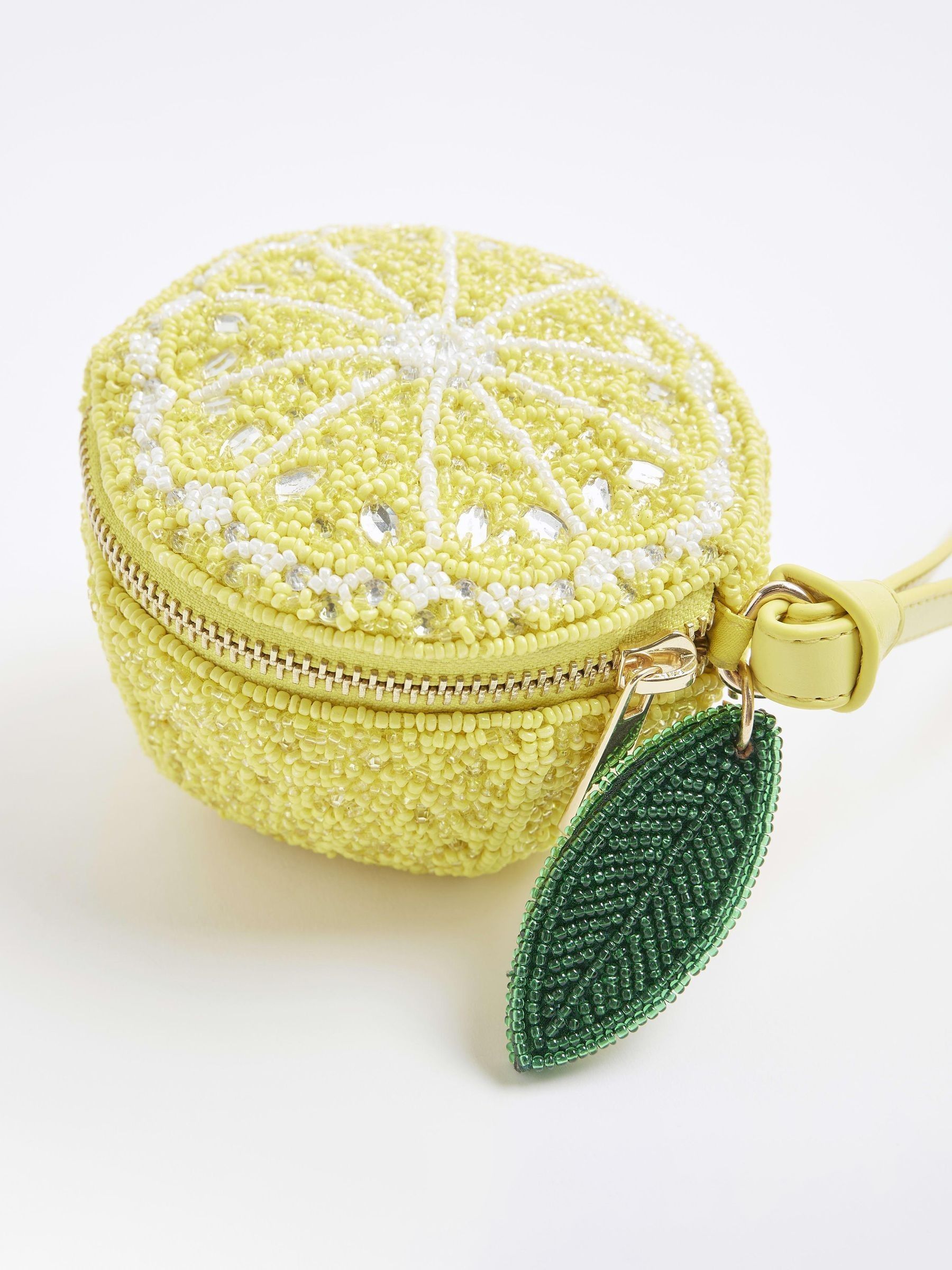 Buy River Island Yellow Beaded Lemon Bag from the Next UK online shop