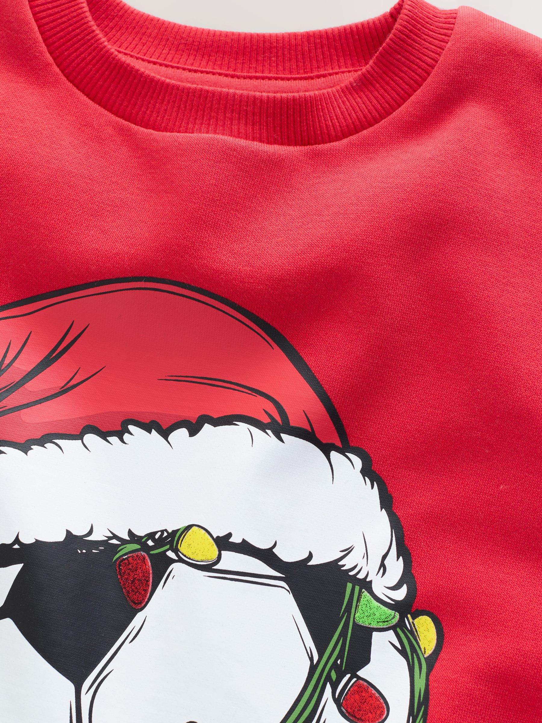 Buy Red White Sequin Santa Christmas Crew Sweatshirt (3-16yrs) from the ...