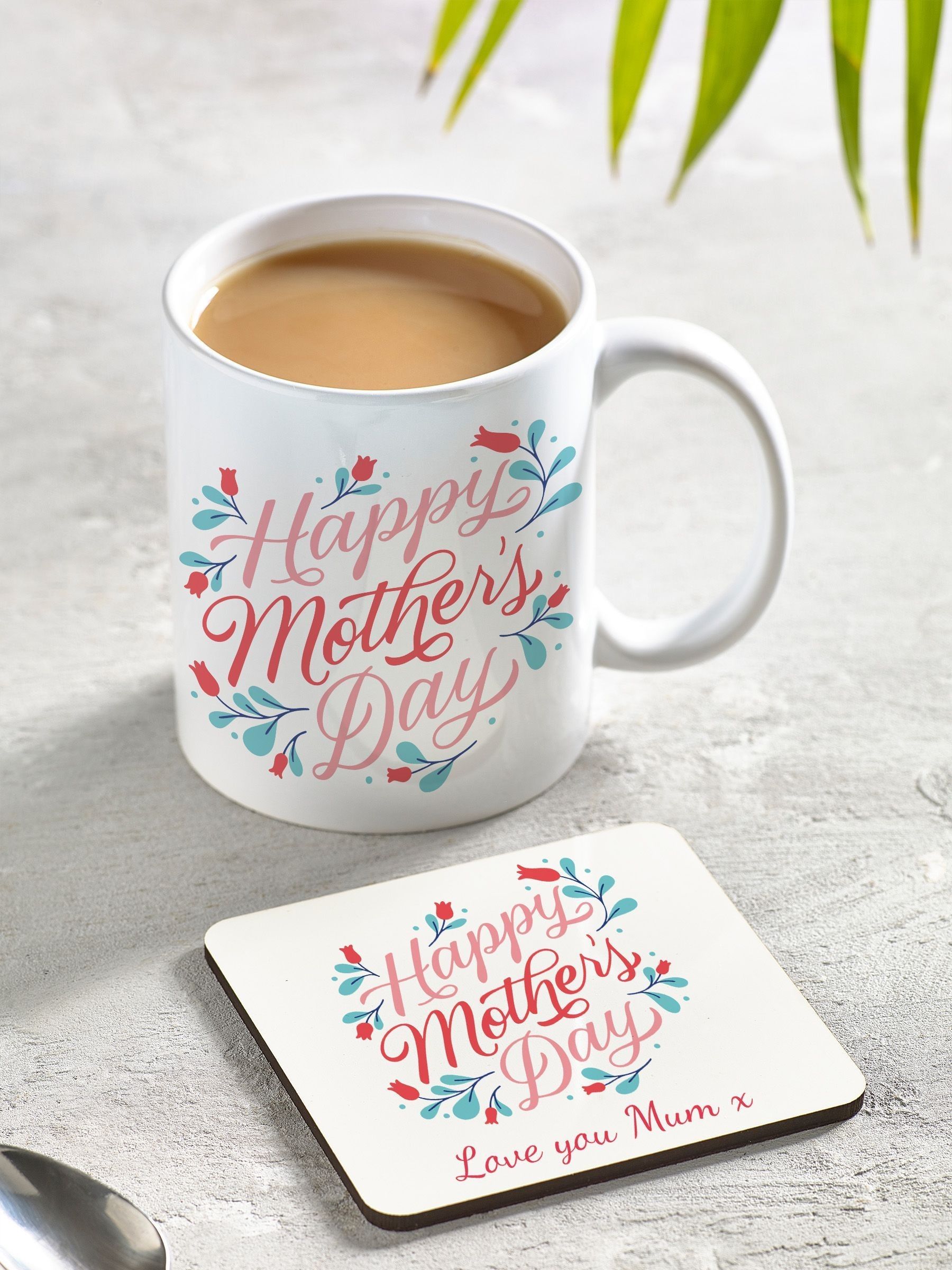 Buy Loveabode Personalised Mother's Day Mug & Coaster Set from the Next ...