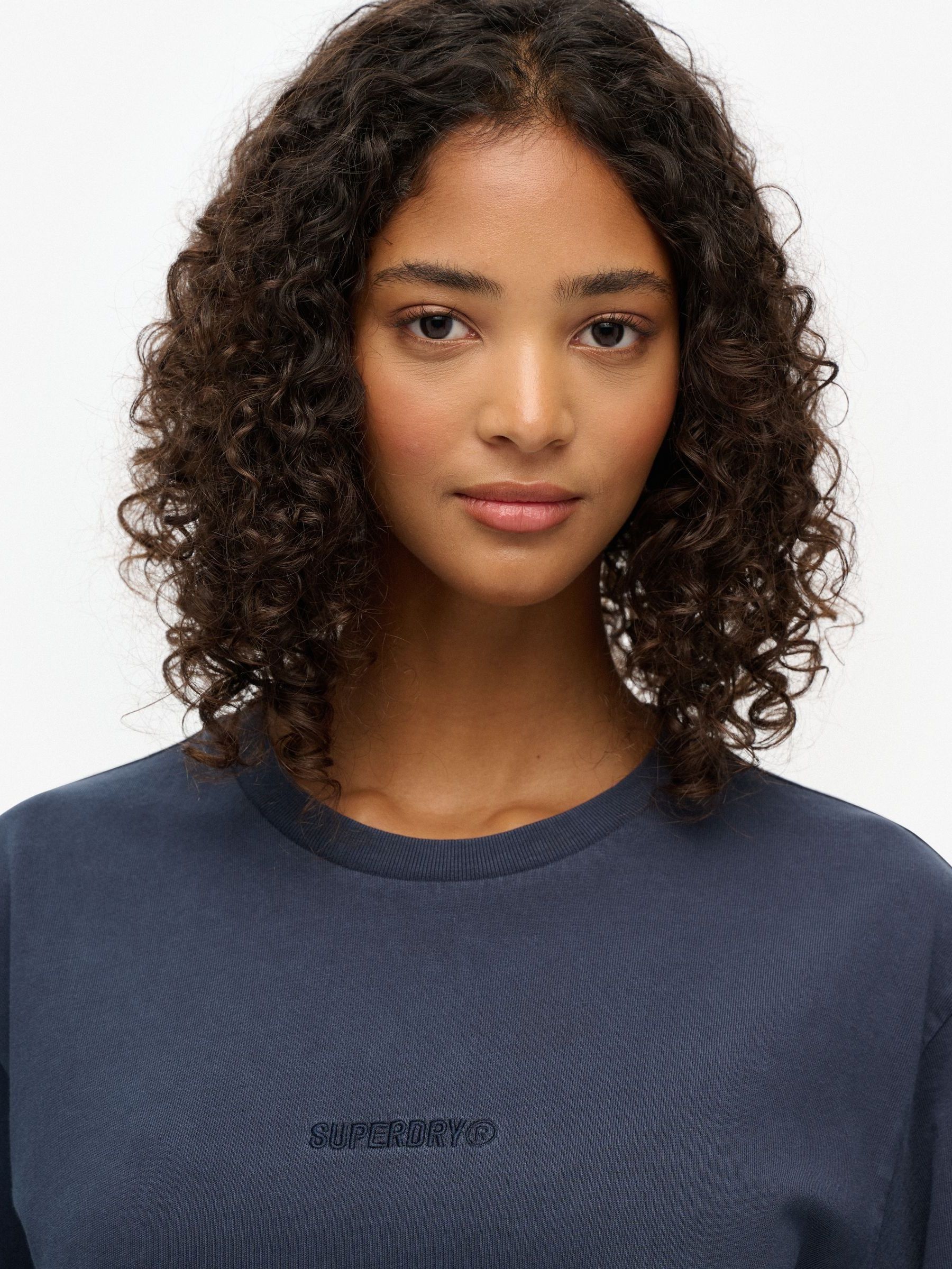 Buy Superdry Navy Blue Micro Logo Short Sleeve T-Shirt from the Next UK ...