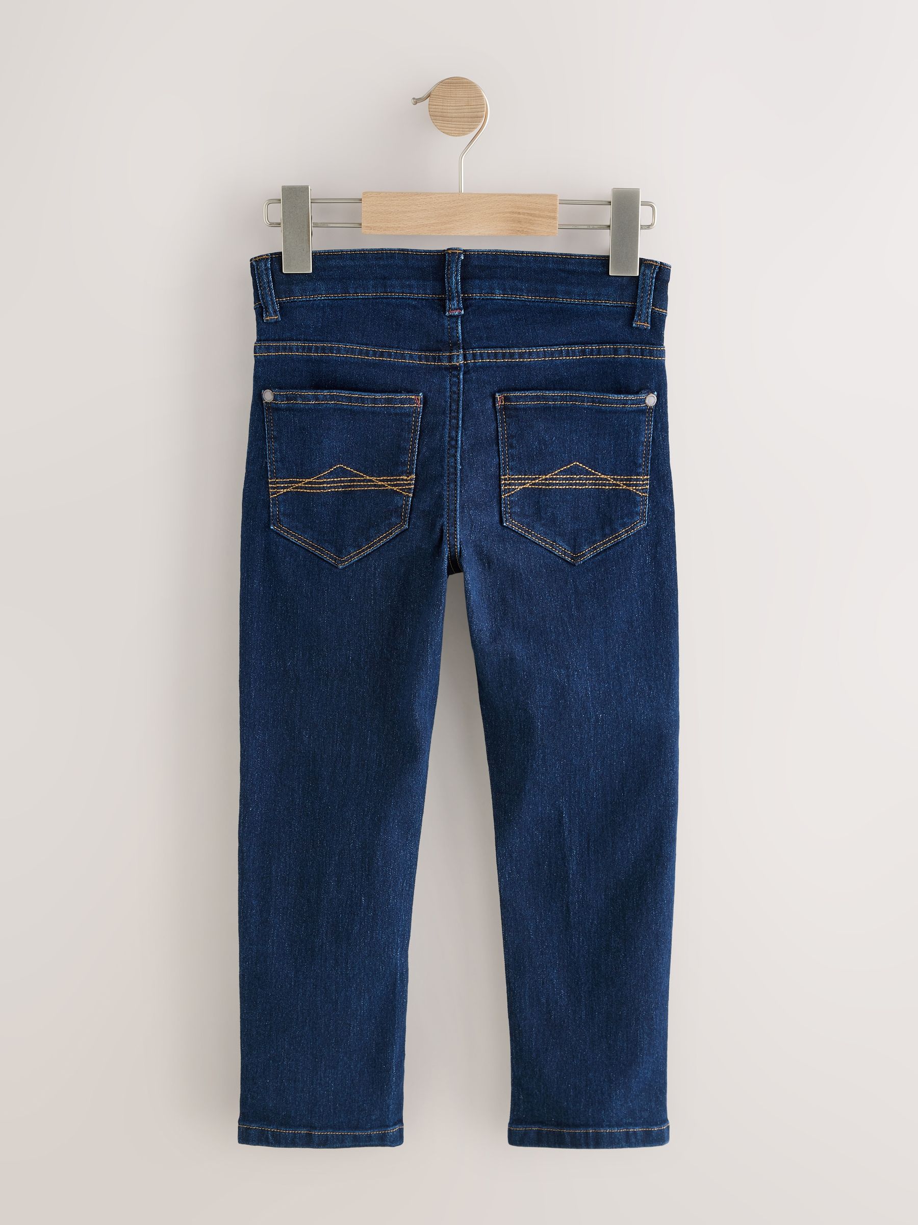 Buy Dark Blue/ Black Denim Regular Fit Stretch Jeans 2 Pack (3-17yrs ...