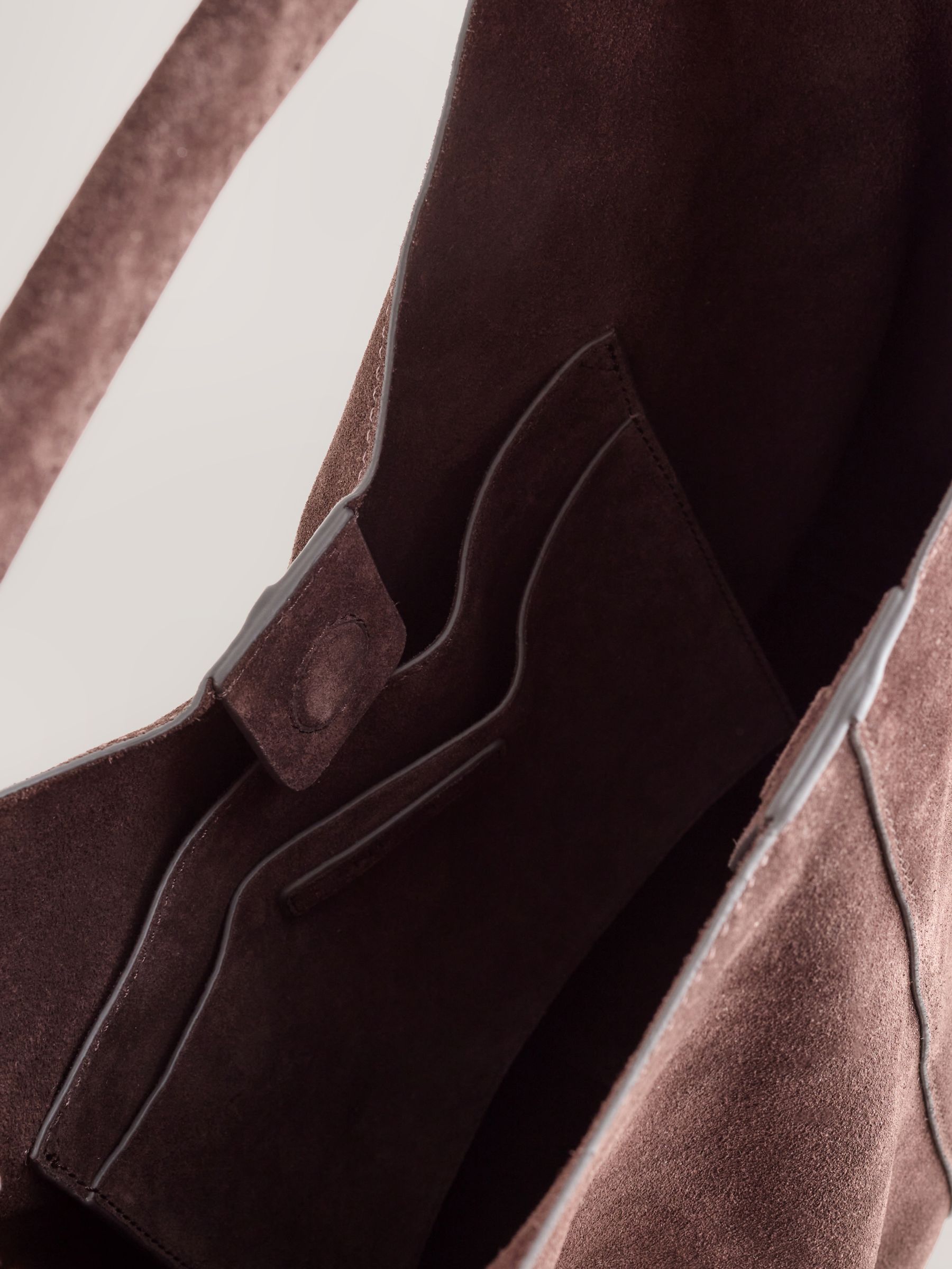 Buy Chocolate Brown Suede Leather Slouchy Shoulder Bag from the Next UK ...
