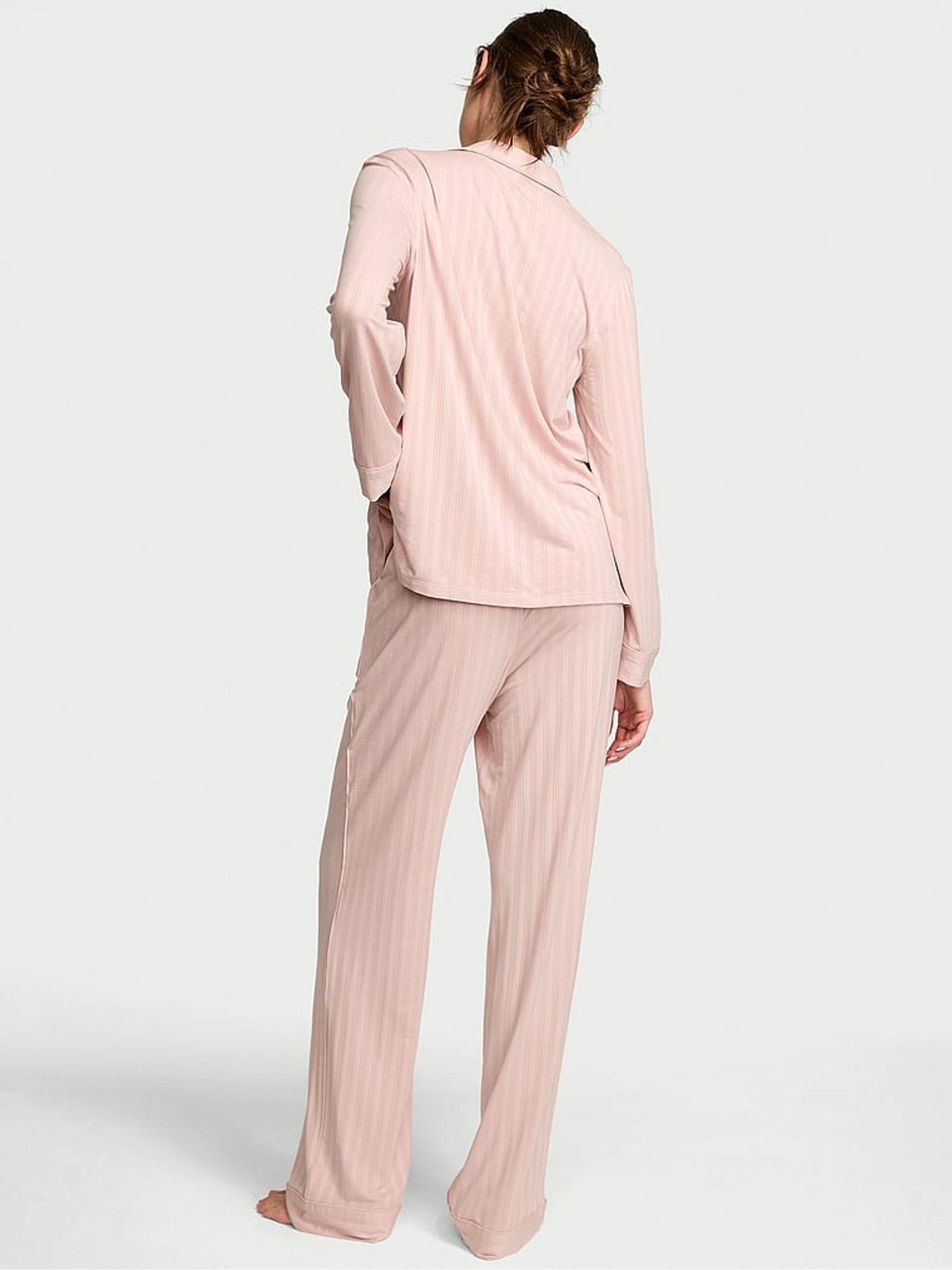 Buy Victoria's Secret Bare All Pink Modal Long Pyjama Set from the Next ...