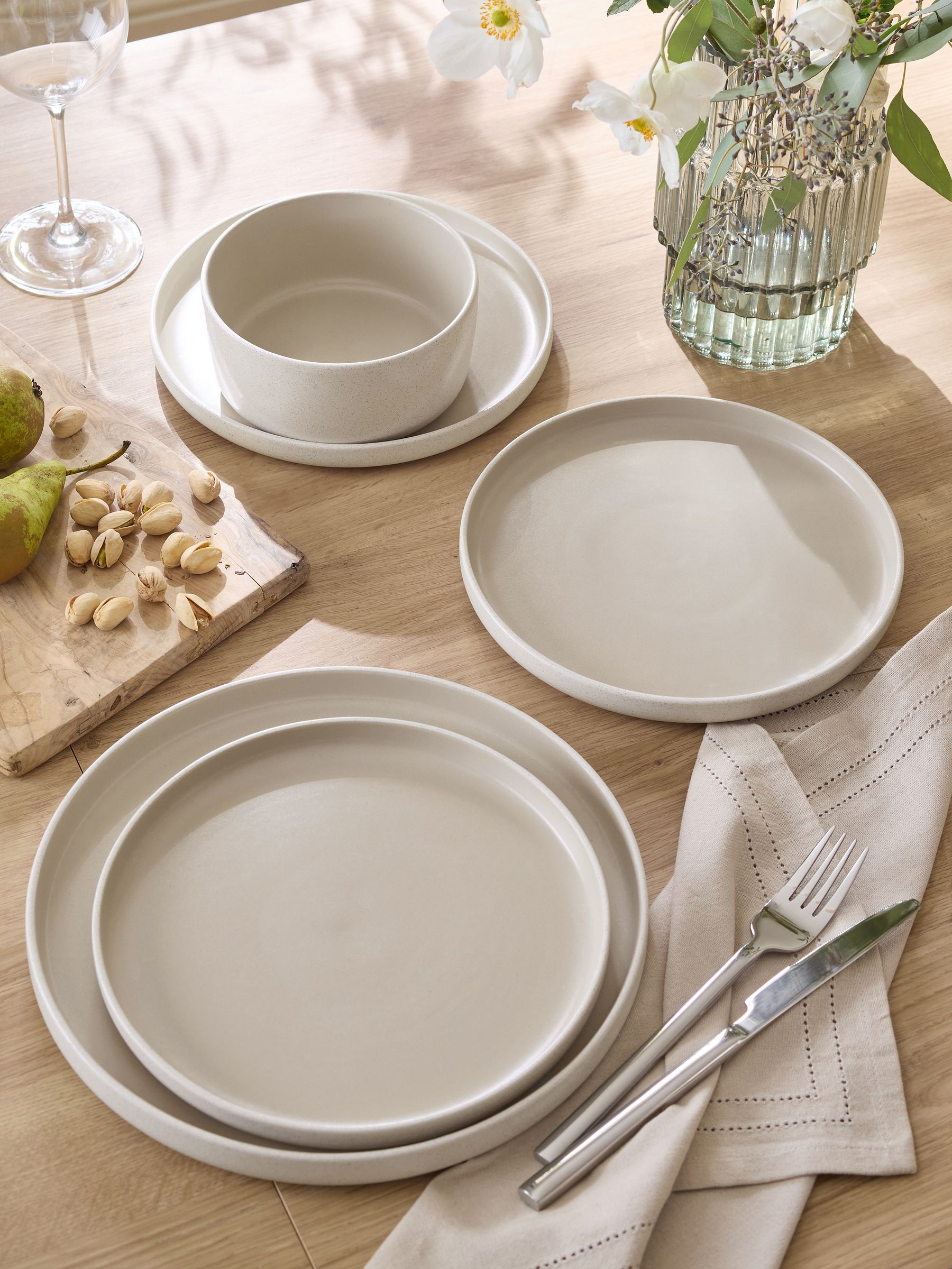 Buy 12 Piece Natural Otis Dinner Set from the Next UK online shop
