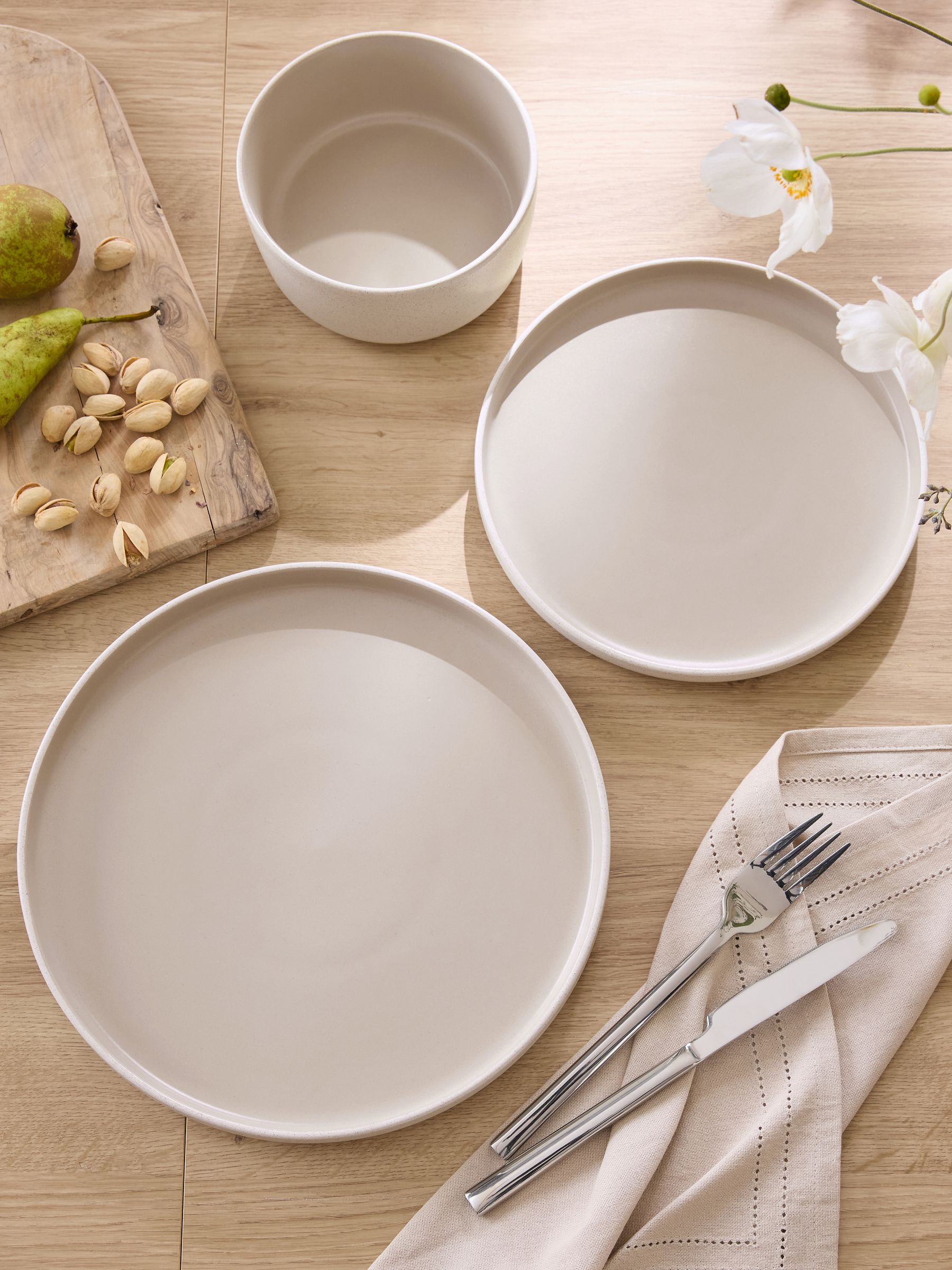 Buy 12 Piece Natural Otis Dinner Set from the Next UK online shop